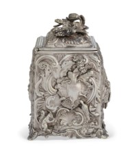 A SET OF THREE REGENCY SILVER TEA CADDIES, MARK OF EDWARD FARRELL ...