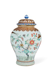 A CHINESE EXPORT PORCELAIN FAMILLE ROSE 'PRONK HANDWASHING' CISTERN AND ...
