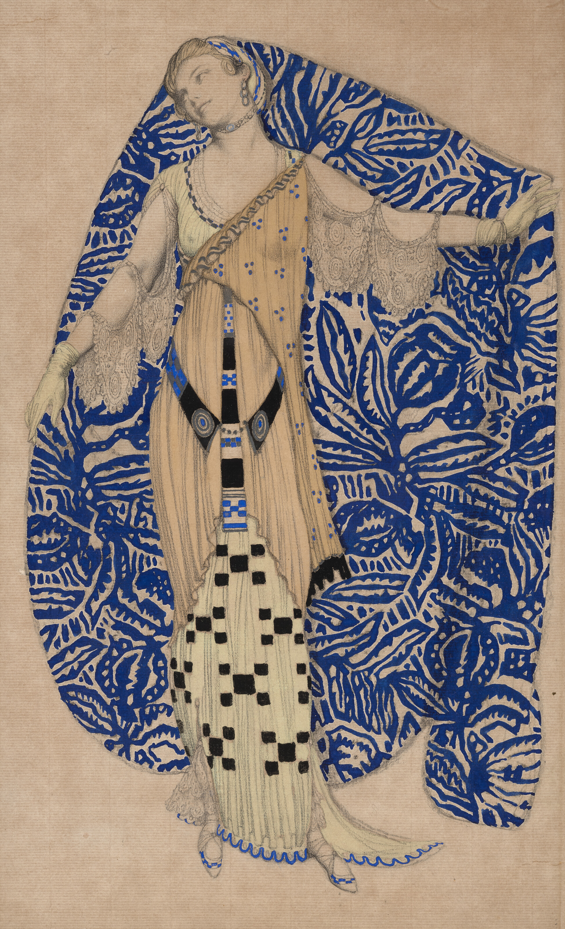 LÉON BAKST (1866-1924), Costume design for 'Scheherazade': Almée ...