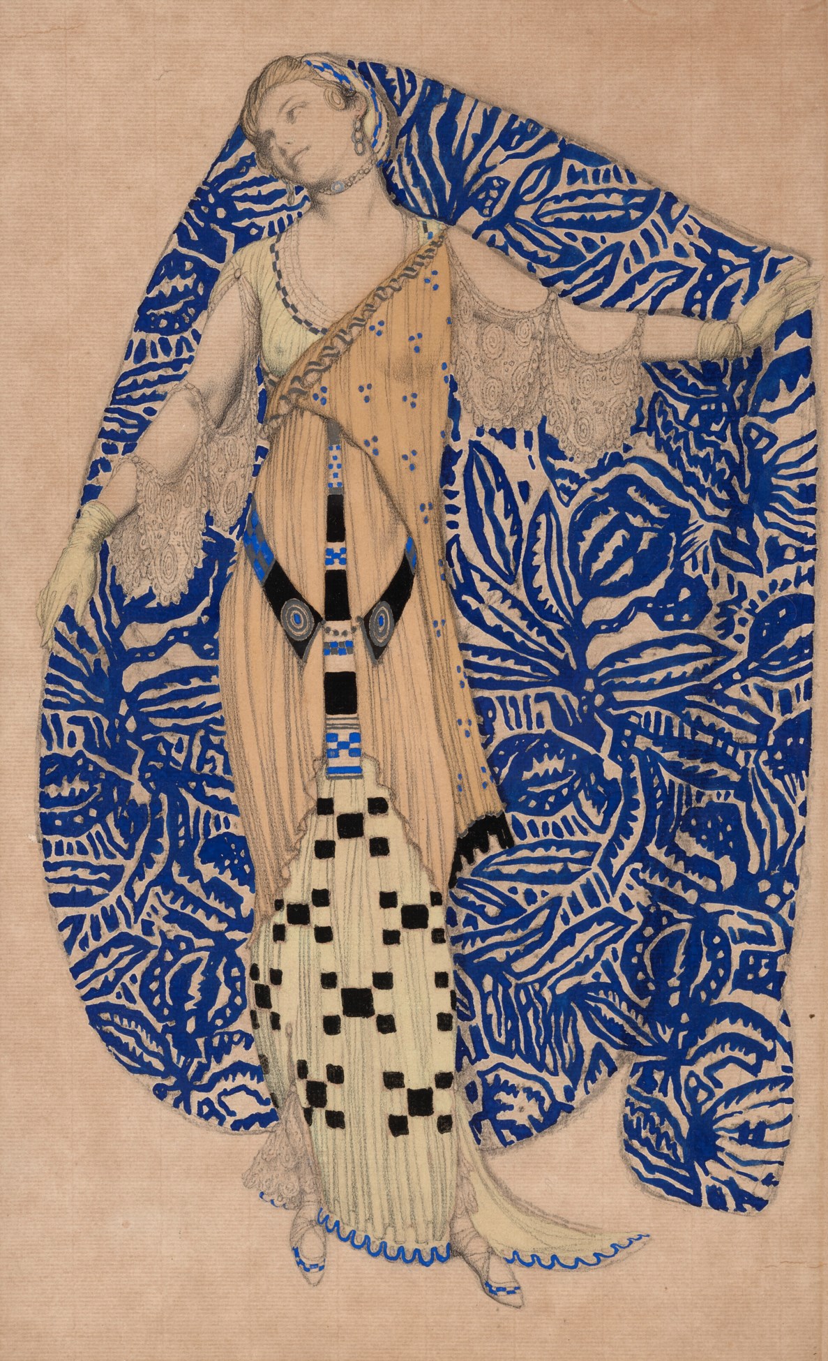 LÉON BAKST (1866-1924), Fantaisie sur un costume moderne, Dioné ...