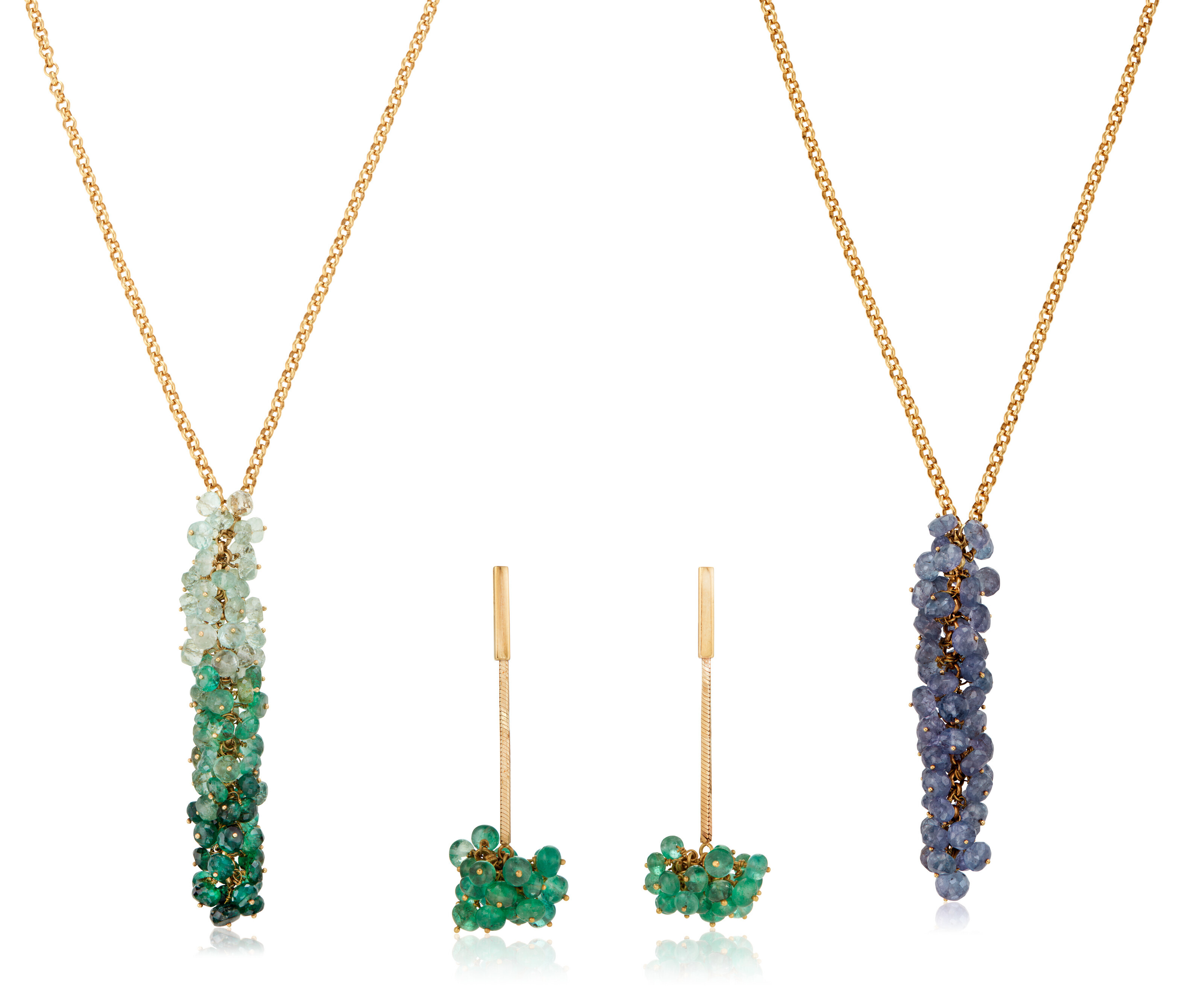 GROUP OF EMERALD, BERYL AND TANZANITE JEWELRY, | Christie’s