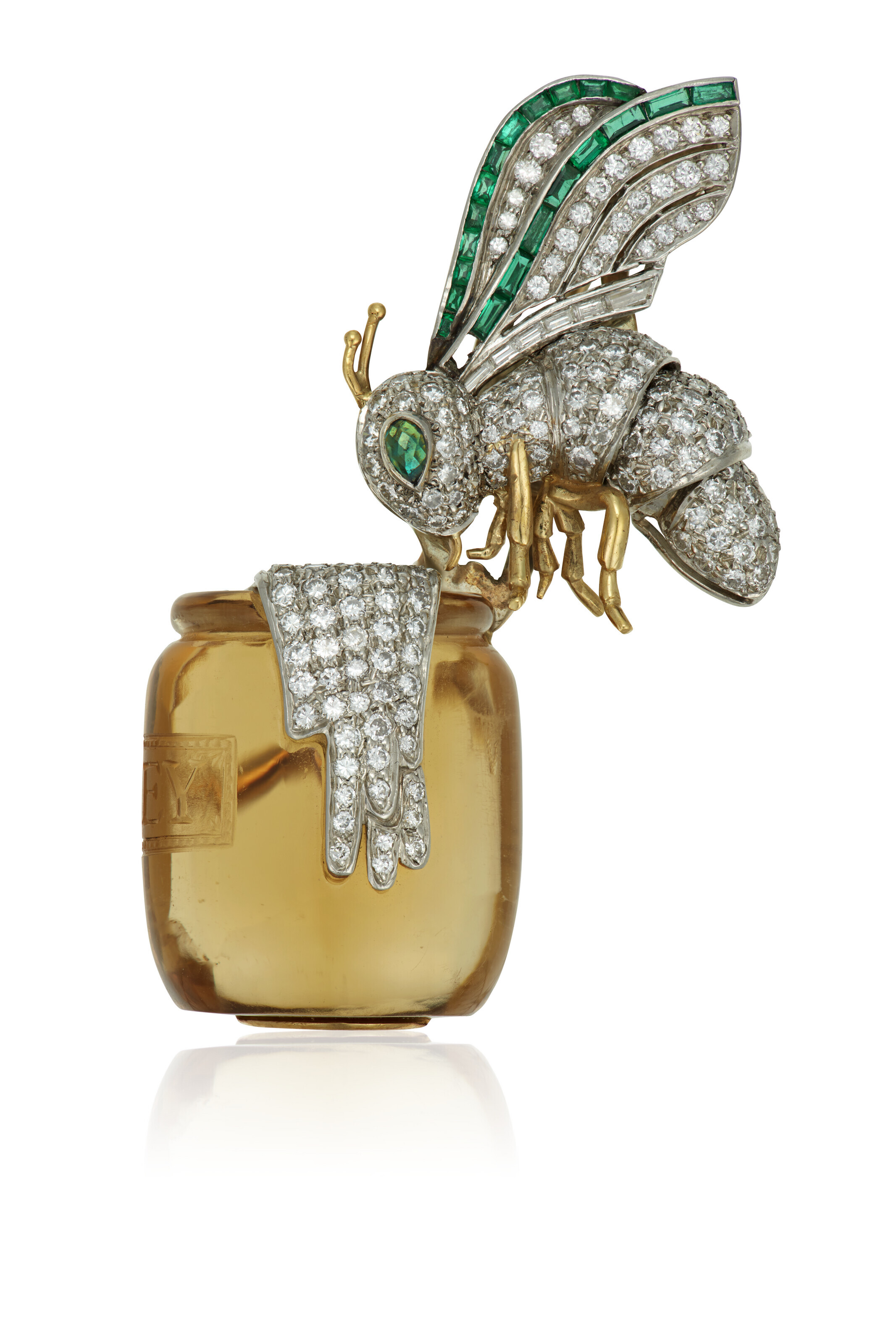 MULTI-GEM AND DIAMOND BROOCH, | Christie’s