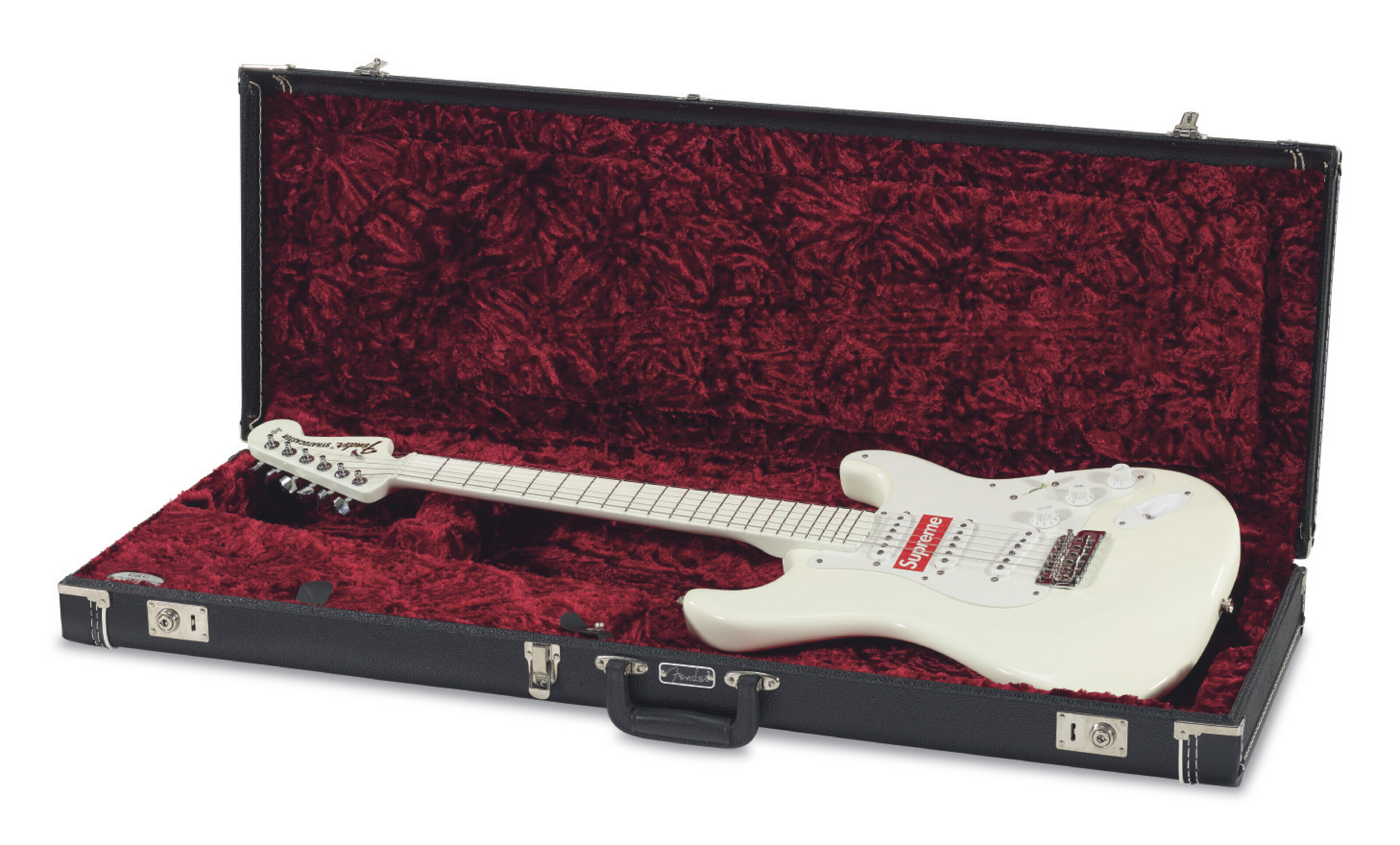 A WHITE FENDER STRATOCASTER GUITAR, FENDER x SUPREME, 2017 | Christie’s
