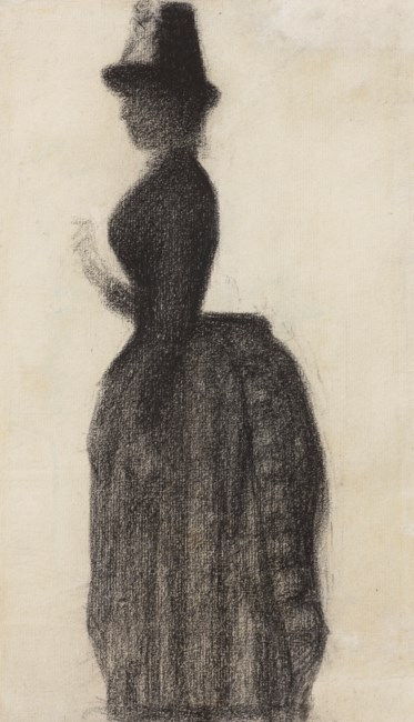 GEORGES SEURAT (1859-1891), Femme debout, en toilette de ville | Christie's