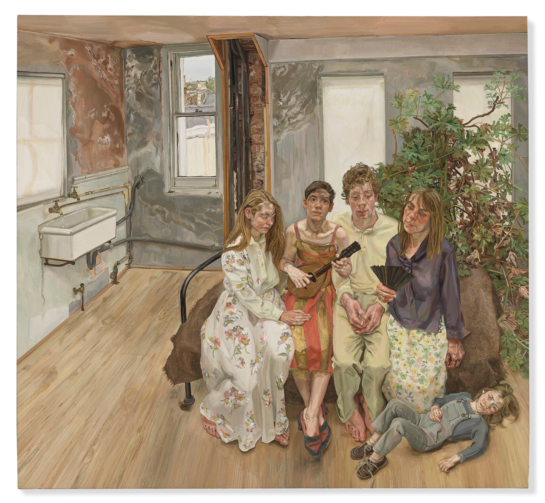 LUCIAN FREUD (1922-2011), Large Interior, W11 (after Watteau) | Christie's