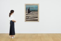 YVES TANGUY (1900-1955), Un grand tableau qui représente un paysage ...