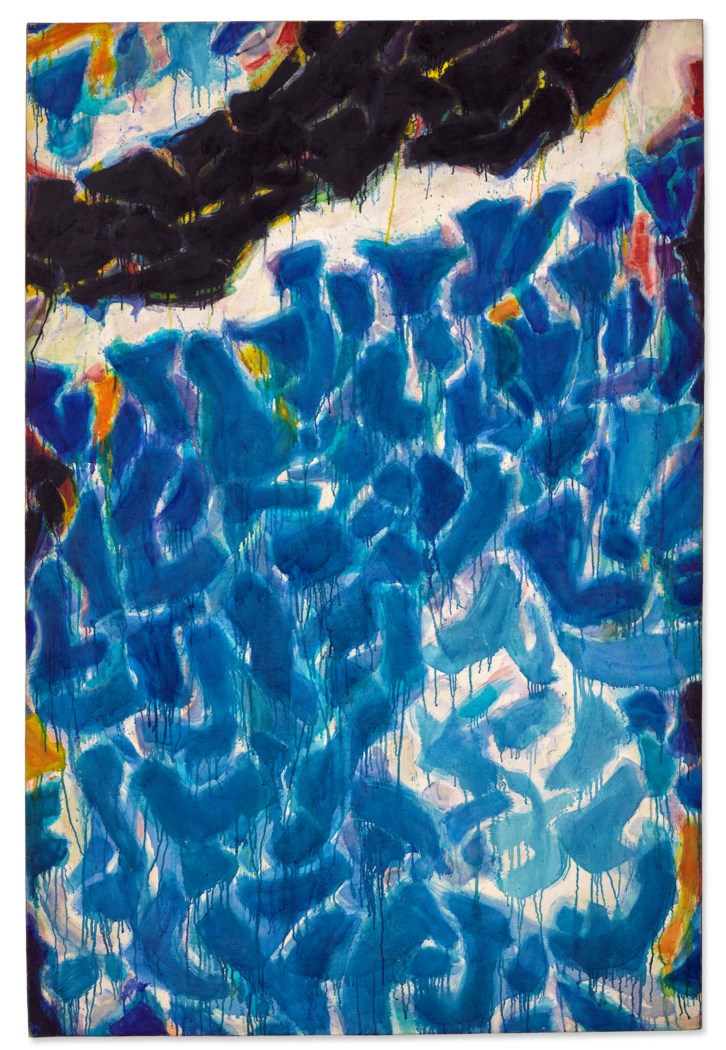 SAM FRANCIS (1923-1994), Composition in Blue and Black | Christie's