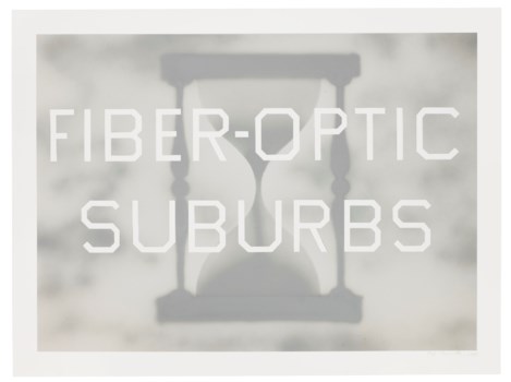 ED RUSCHA (B. 1937), Fiber-Optic Suburbs | Christie's
