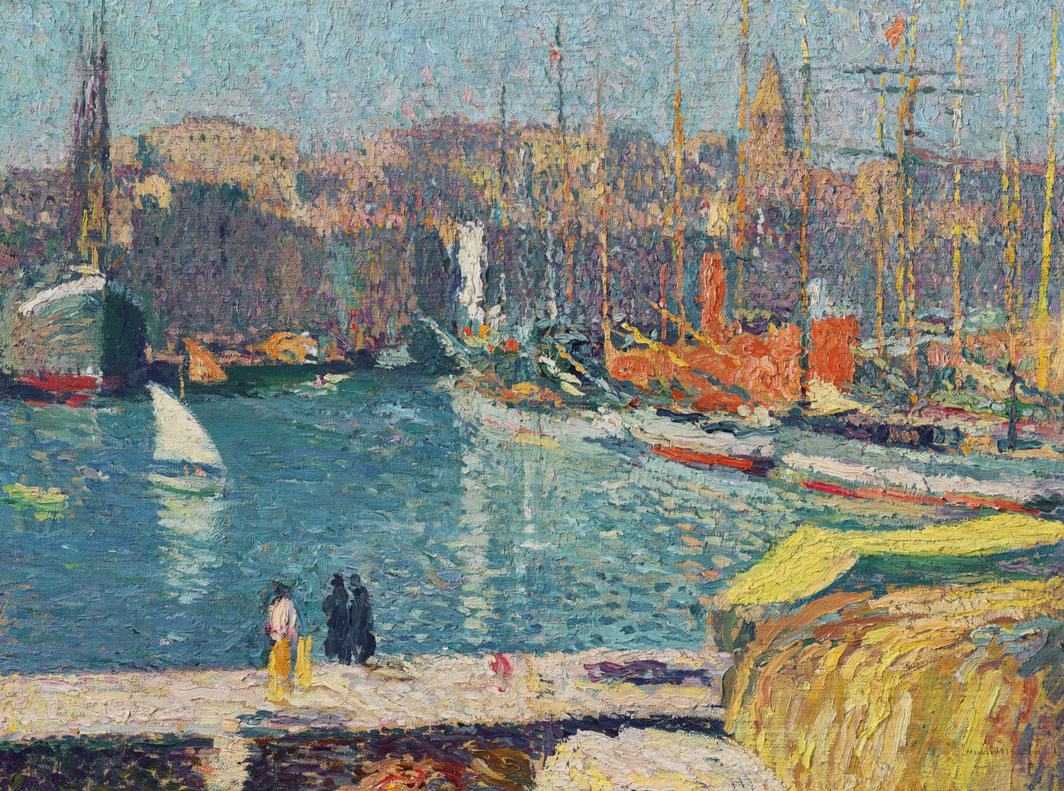 HENRI MARTIN (1860-1943), Le vieux port de Marseille | Christie's