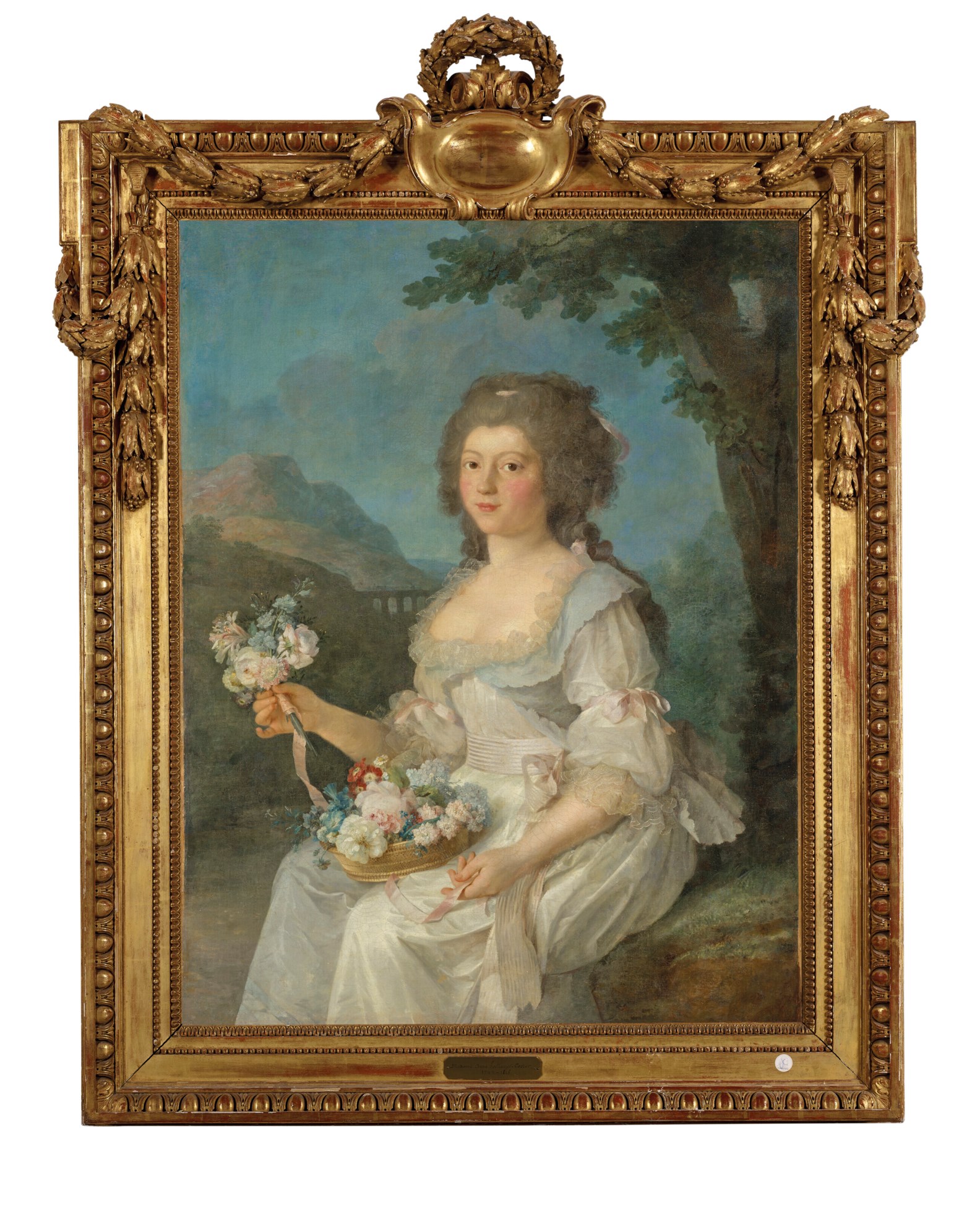 ANNE VALLAYER-COSTER (PARIS 1744-1818), Portrait de femme en buste ...
