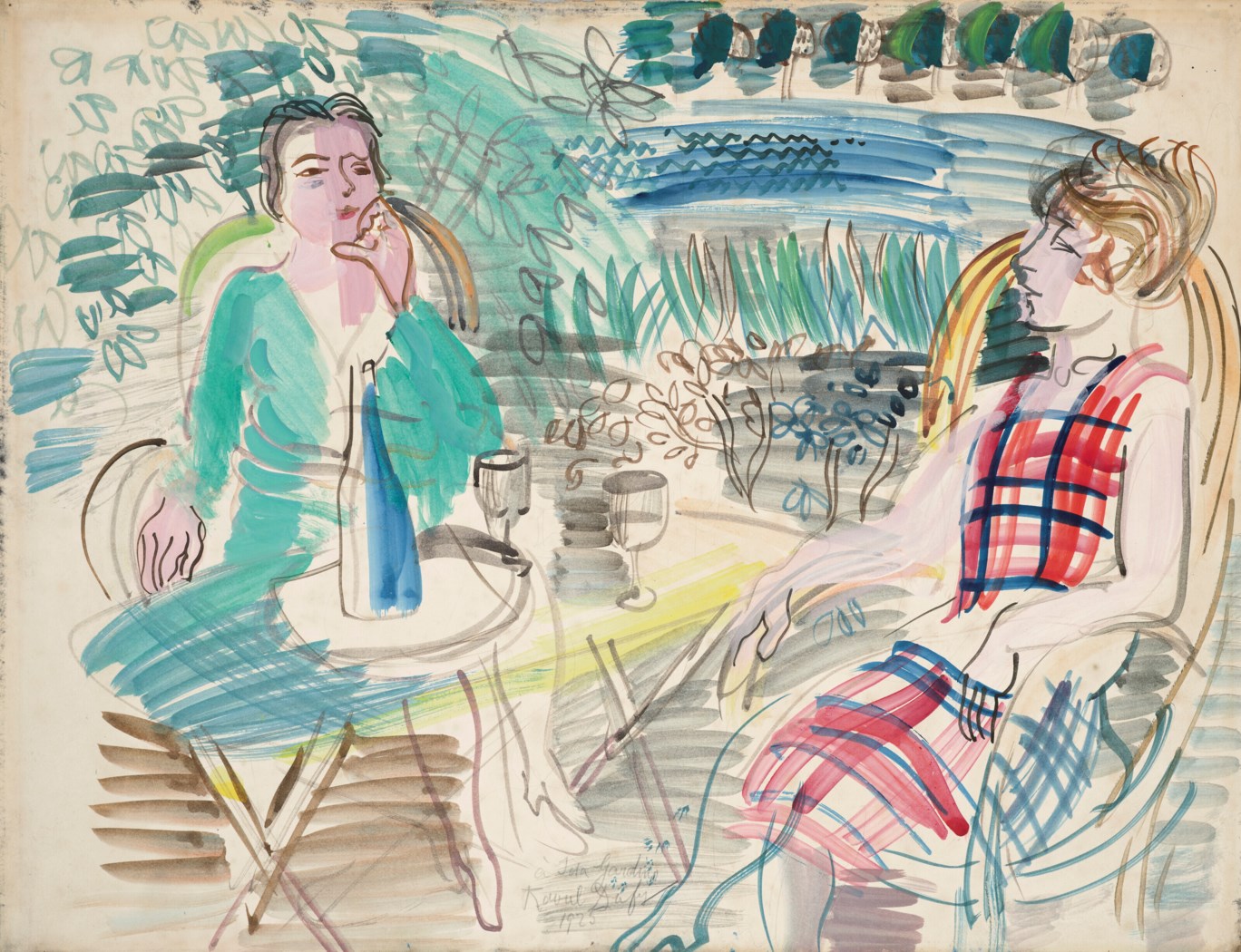 Raoul Dufy (1877-1953), Au jardin | Christie's