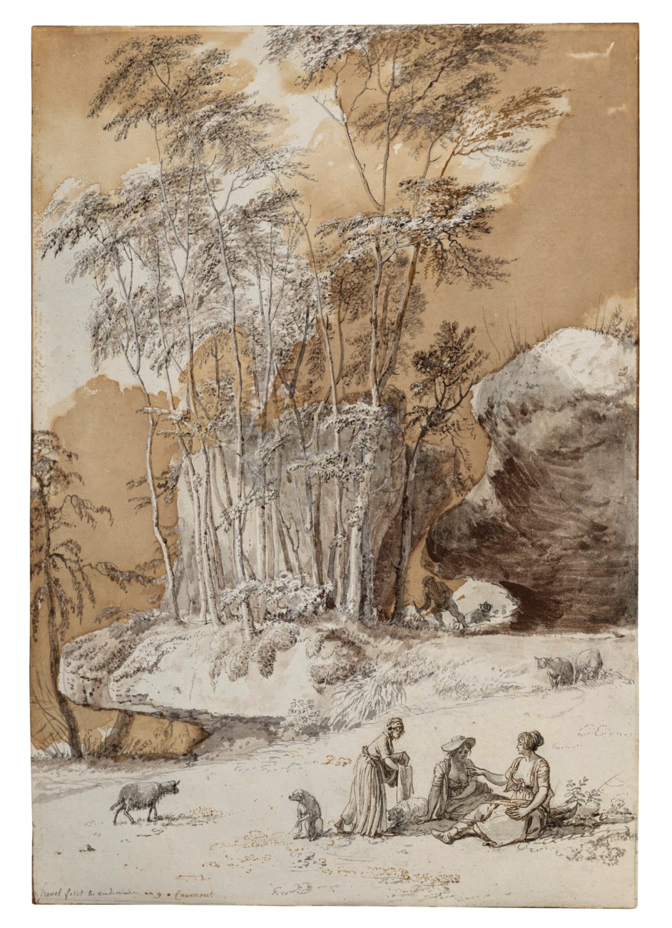 JEAN-PIERRE-LOUIS-LAURENT HOUEL (ROUEN 1735-1813 PARIS), Repos en ...