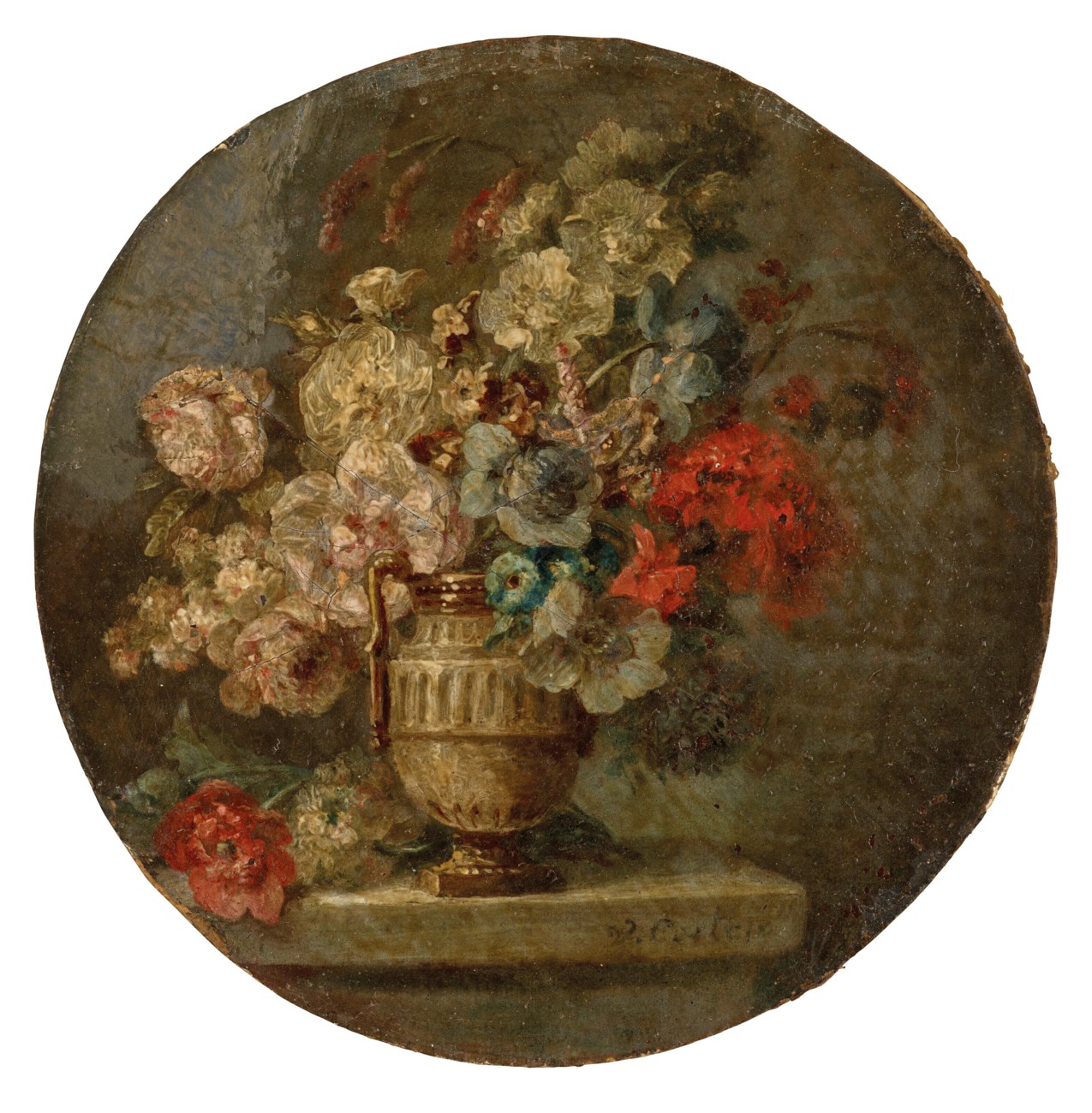 ANNE VALLAYER-COSTER (PARIS 1744-1818), Bouquet de roses, pavots et ...