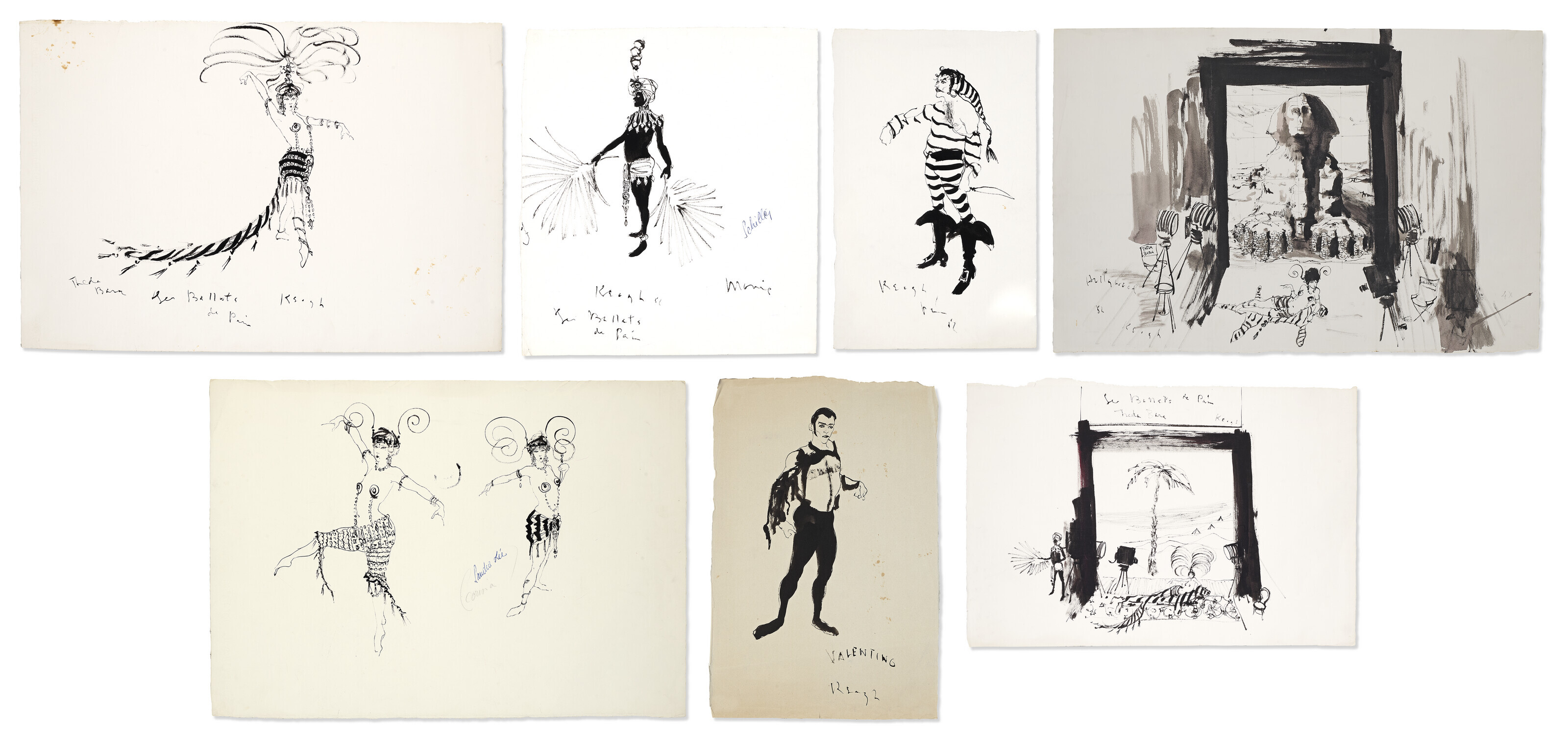 Tom Keogh (1921-1980), Projets de décors et de costumes pour ''Theda ...