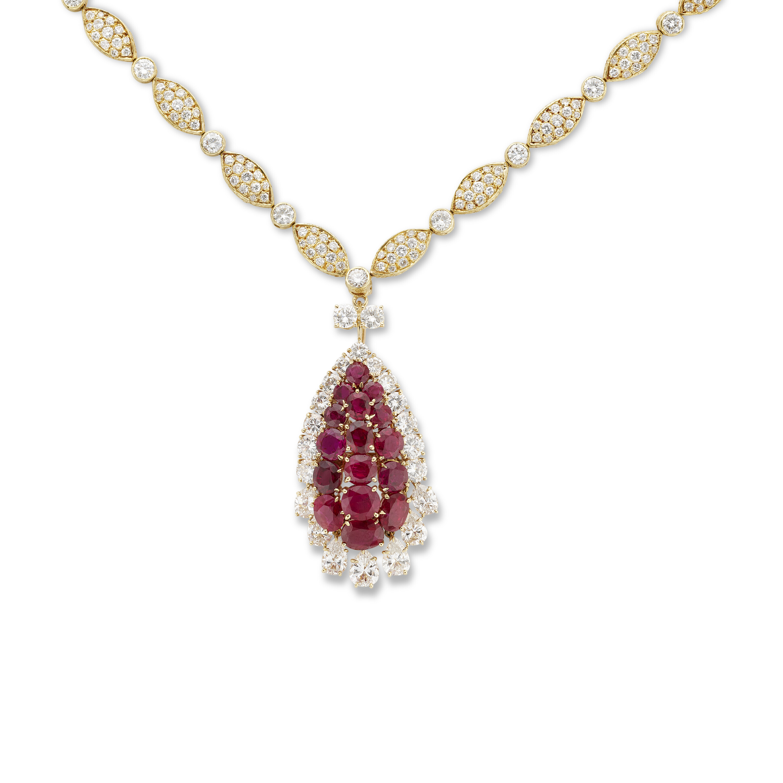 VAN CLEEF & ARPELS COLLIER TRANSFORMABLE RUBIS ET DIAMANTS, | Christie’s