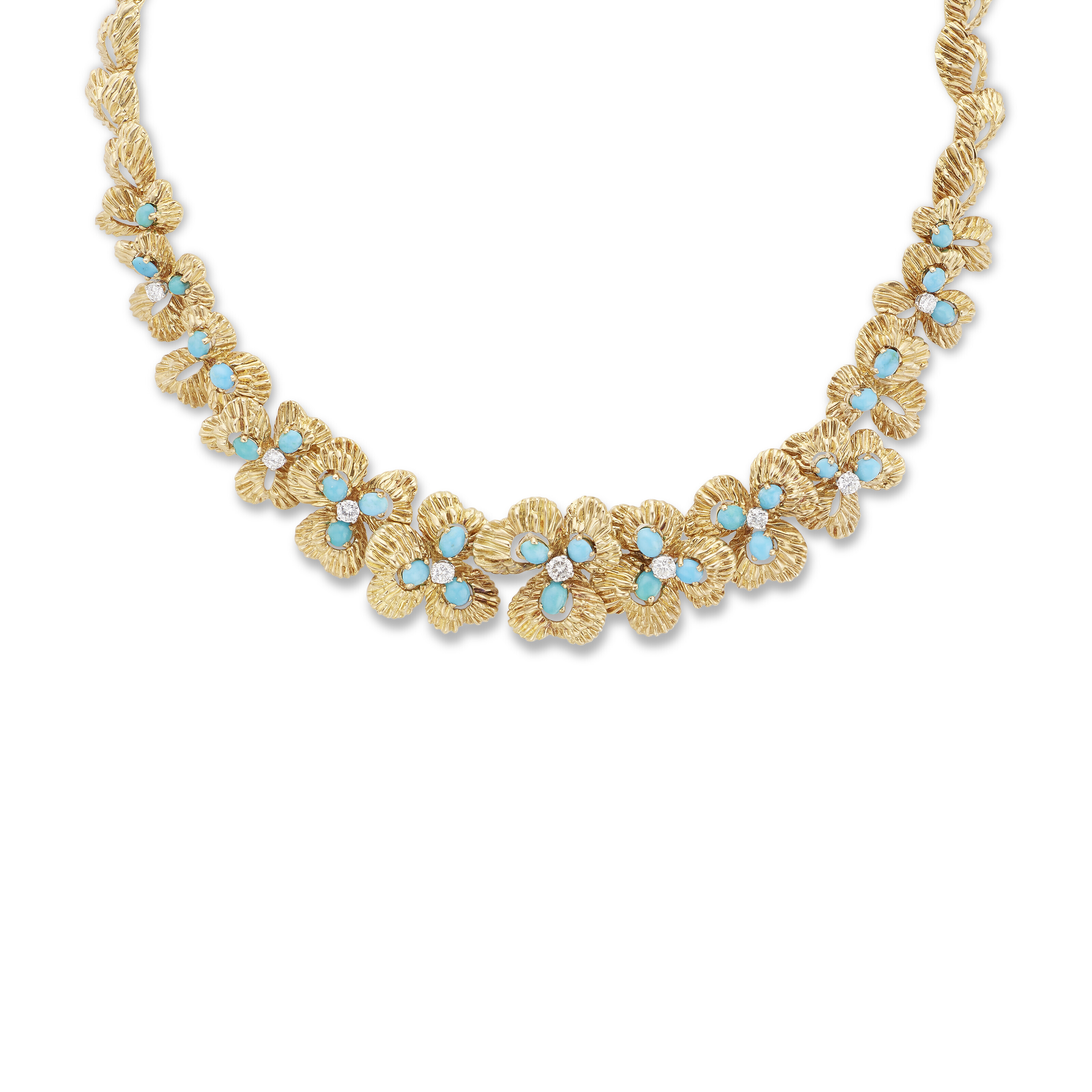 VAN CLEEF & ARPELS COLLIER TURQUOISES ET DIAMANTS, | Christie’s