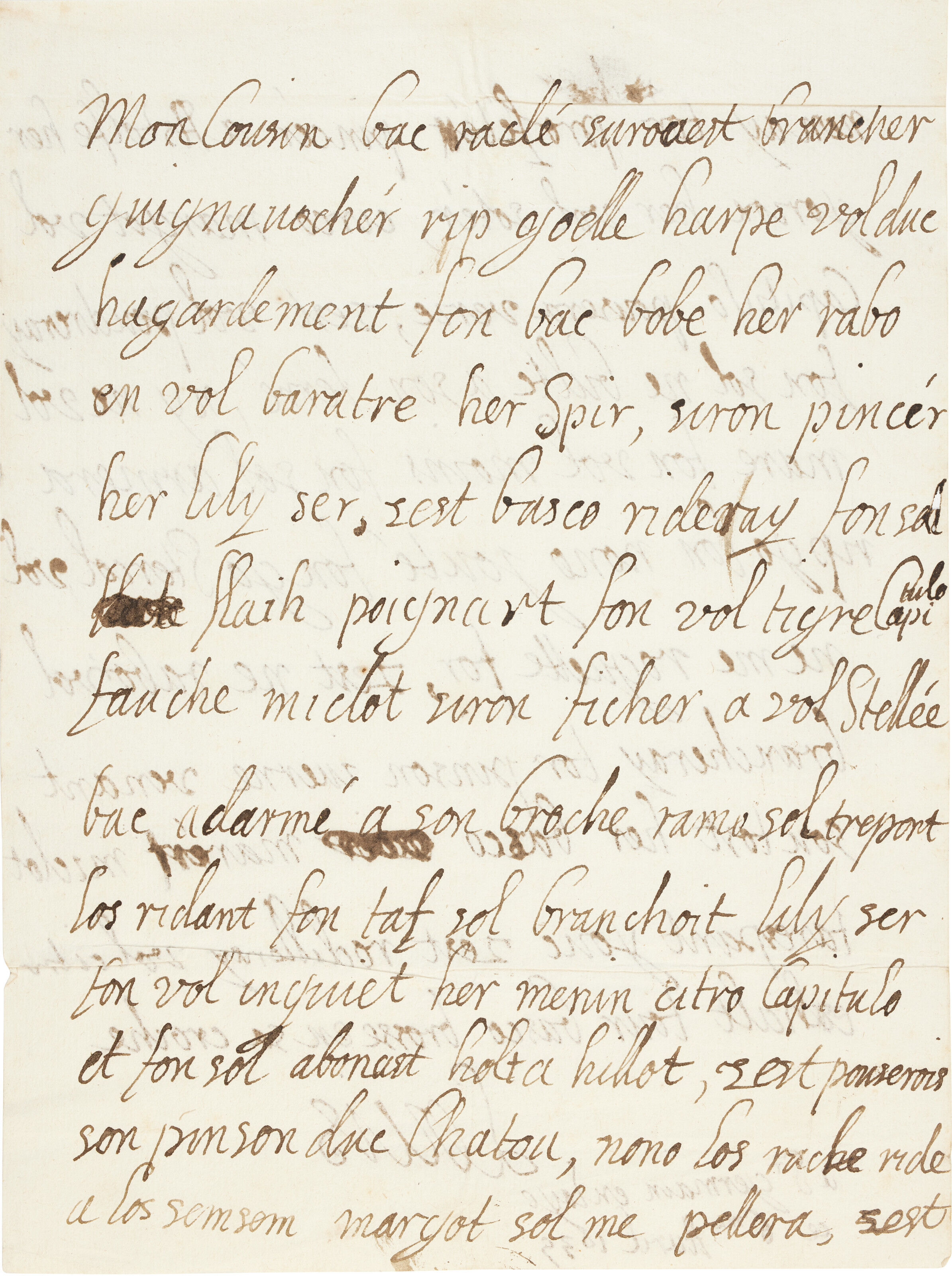 LOUIS XIII, roi de France et de Navarre (1601-1643), Lettre autographe ...