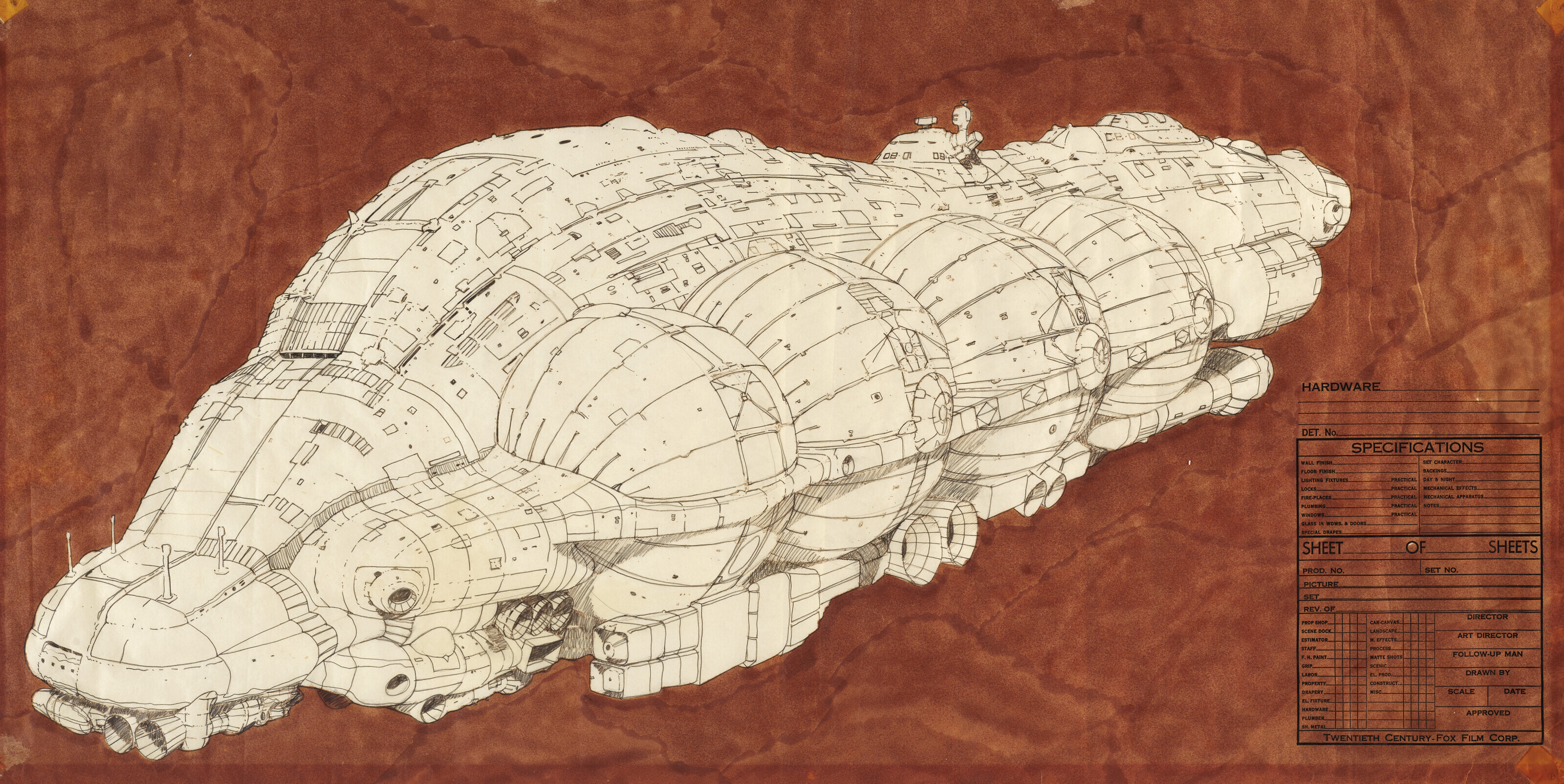 FOSS, Christopher "Chris" F. (b. 1946)Dune Guild Tug - concept art for ...