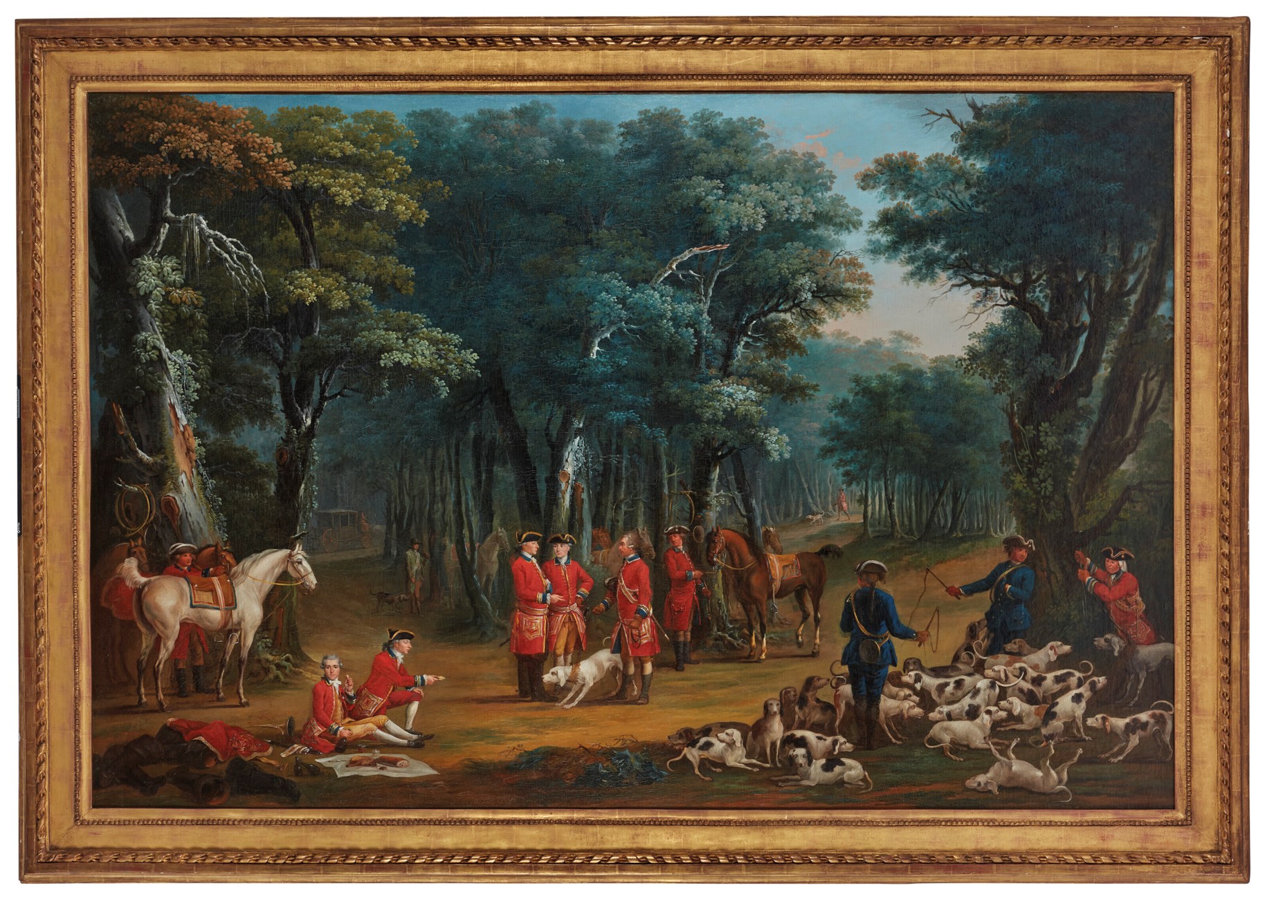 JACQUES BERTAUX (ARCIS-SUR-AUBE VERS 1745-1818 ?), La chasse du duc ...