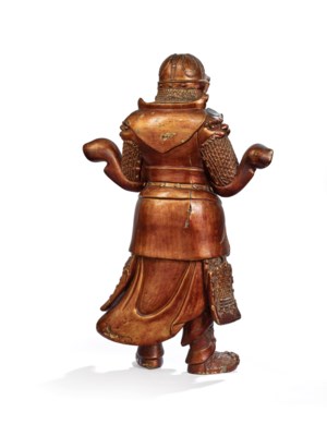 GRANDE STATUE DE WEITUO EN LAQUE SÈCHE, CHINE, XVIIÈME-XVIIIÈME SIÈCLE ...