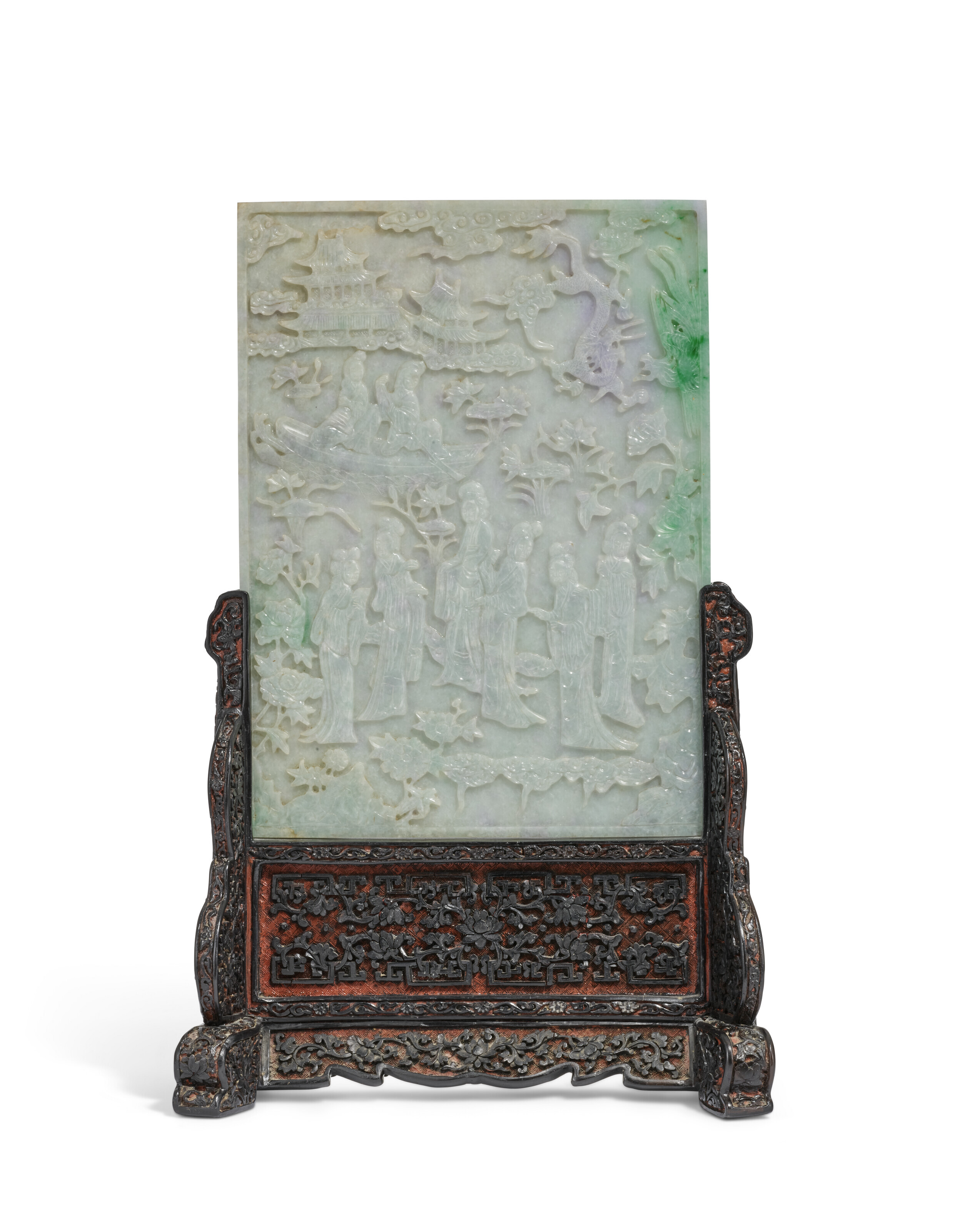 GROUPE DE HEHE ERXIAN EN JADE, CHINE, DYNASTIE QING (1644-1911 ...