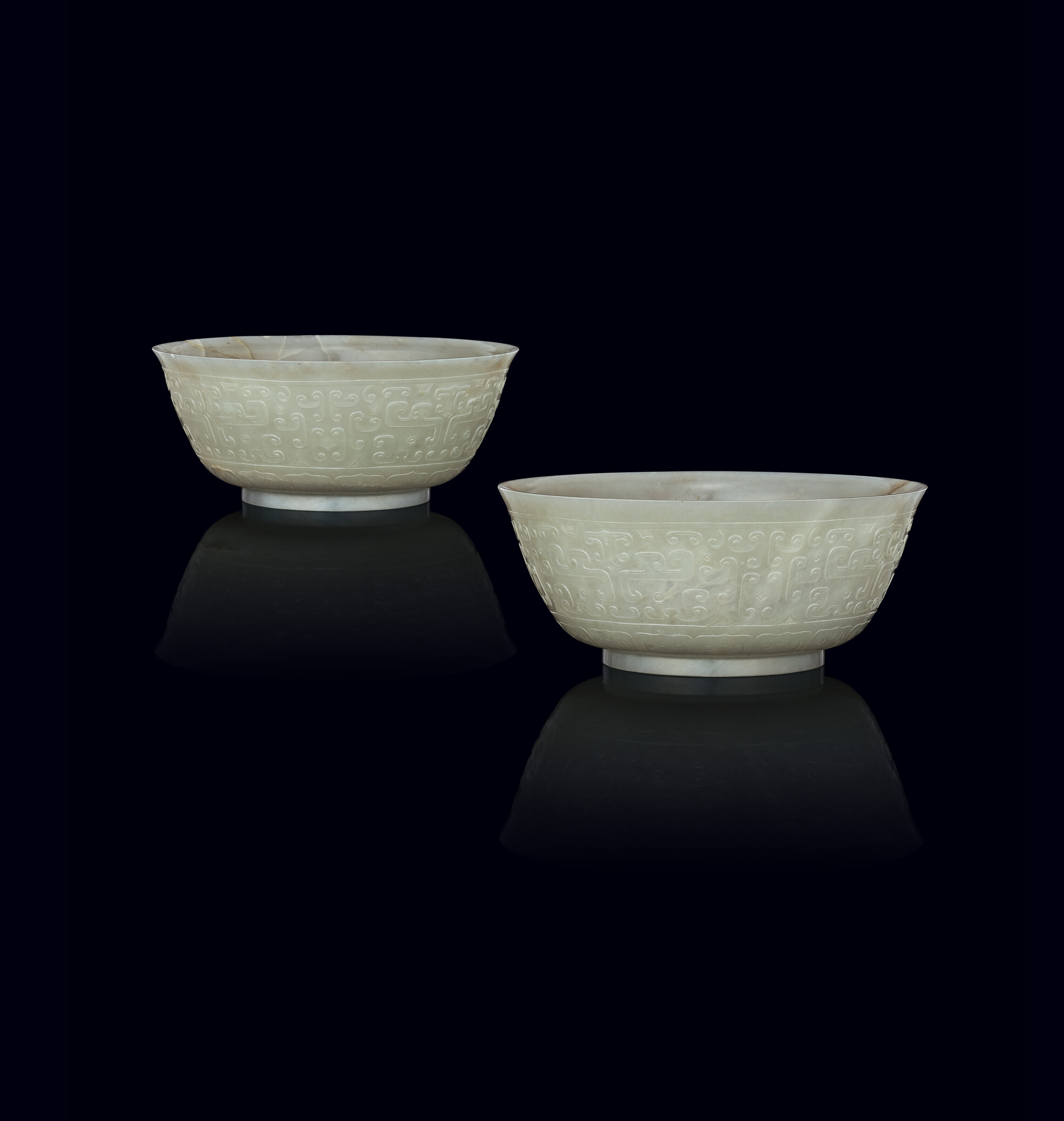 GROUPE DE HEHE ERXIAN EN JADE, CHINE, DYNASTIE QING (1644-1911 ...