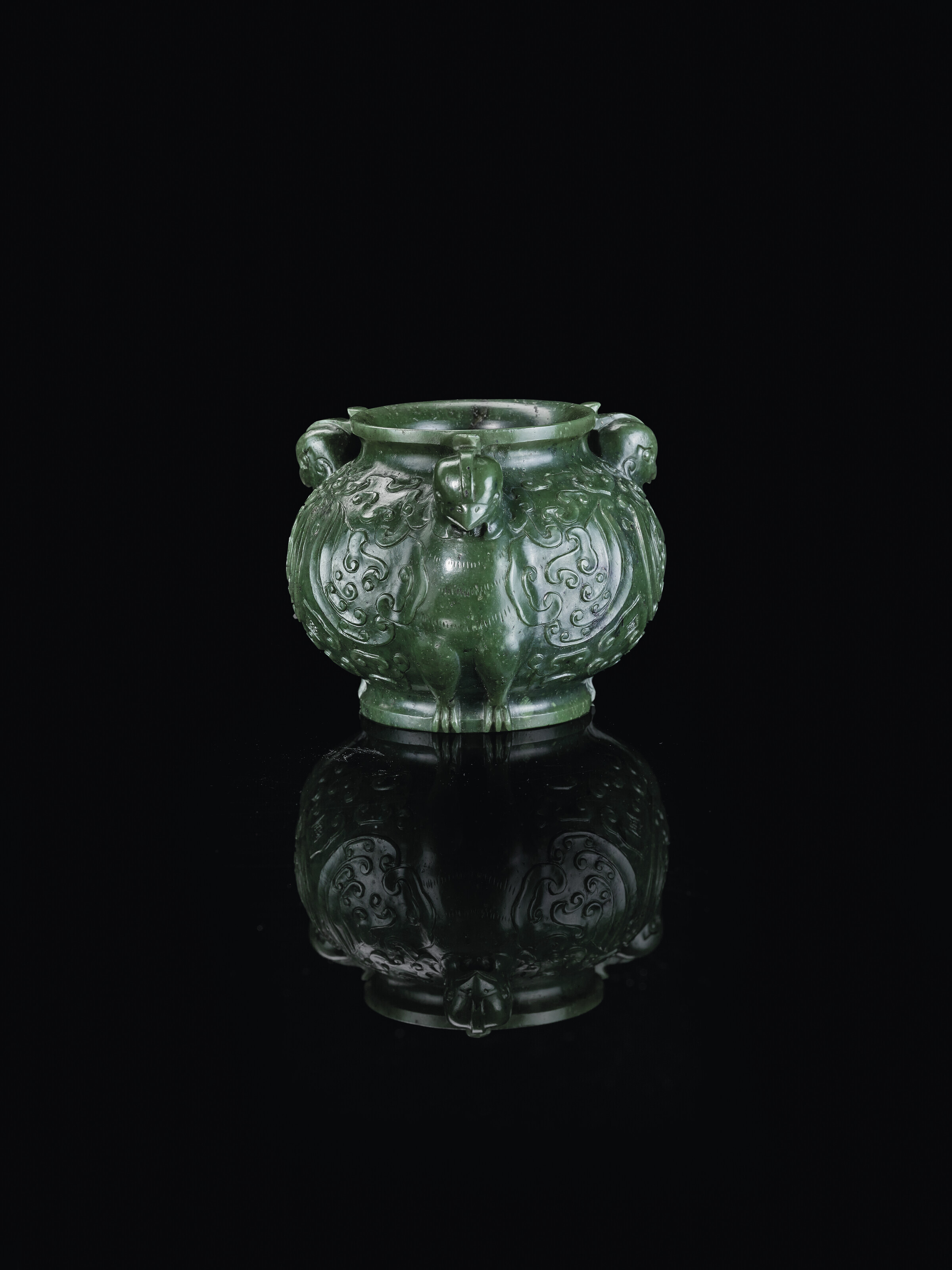 GROUPE DE HEHE ERXIAN EN JADE, CHINE, DYNASTIE QING (1644-1911 ...