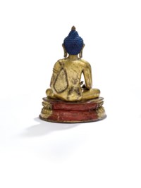 STATUE DE BOUDDHA SHAKYAMUNI EN BRONZE DORÉ, NÉPAL, XVÈME-XVIÈME SIÈCLE | Christie's