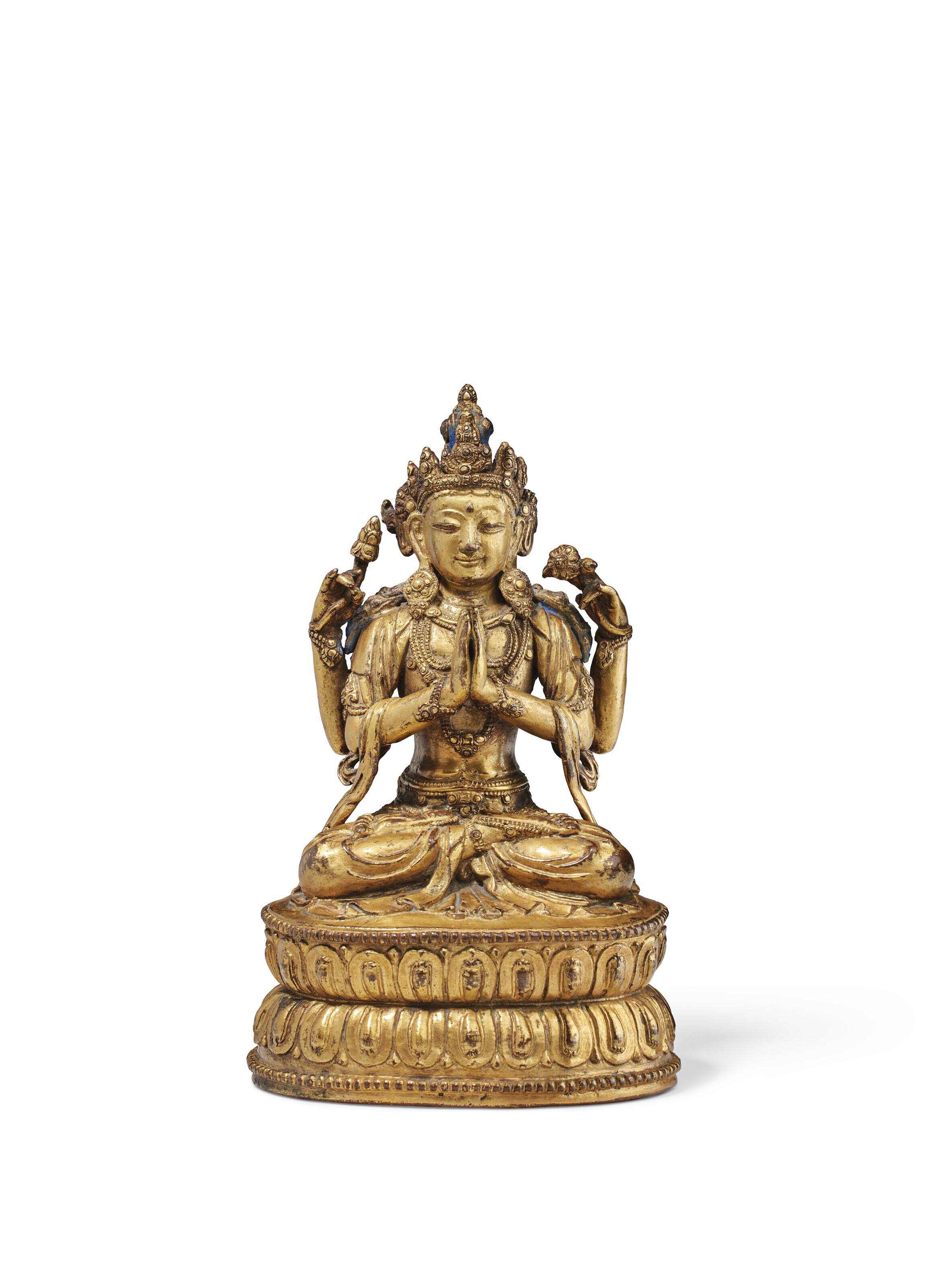 PETITE STATUE DE VAJRAPANI EN BRONZE, TIBET, CIRCA XVÈME SIÈCLE ...