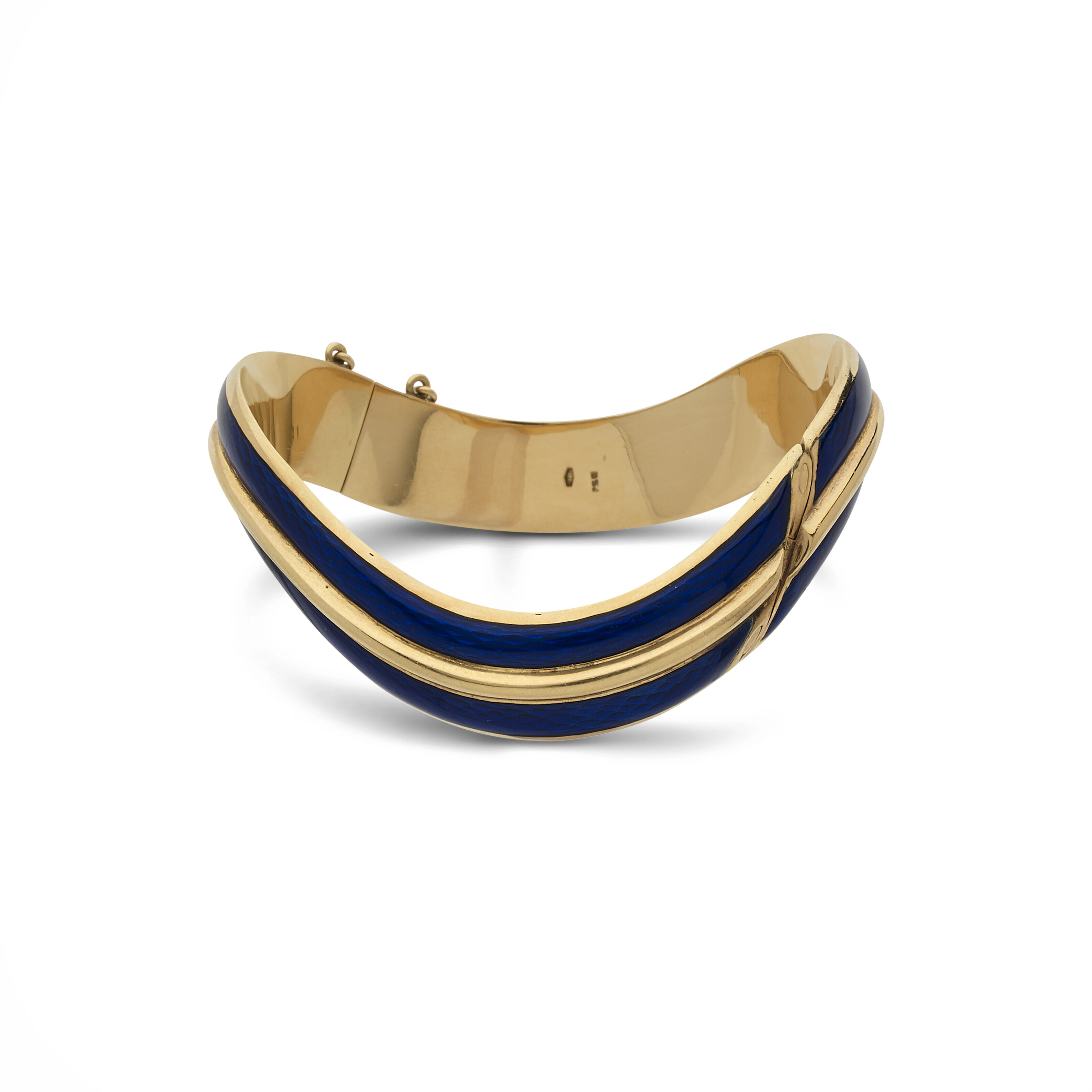 FRED BRACELET "COLLECTION MOUVEMENTÉE" ÉMAIL BLEU, | Christie’s