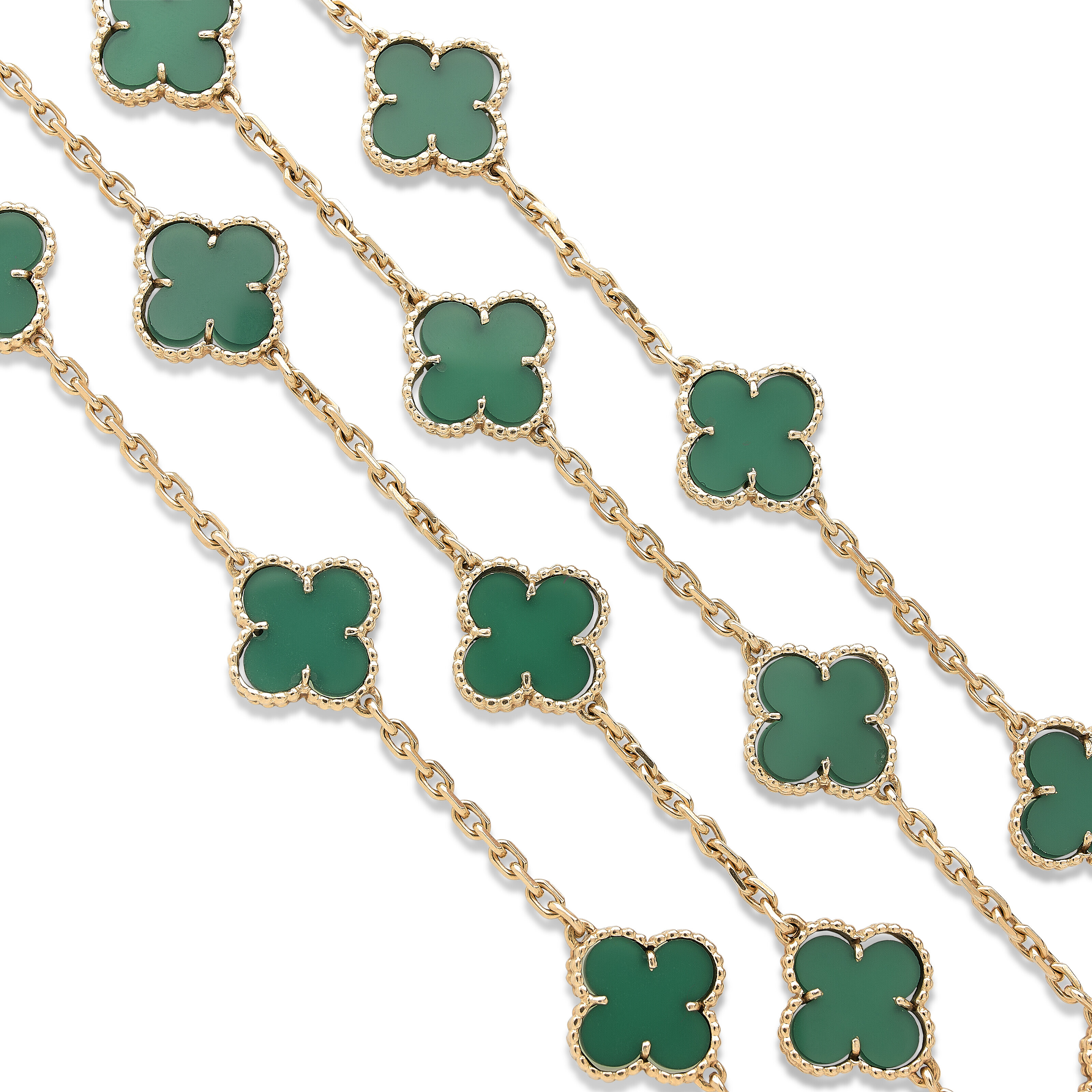 VAN CLEEF & ARPELS SAUTOIR ‘ALHAMBRA’ CHRYSOPRASE, | Christie’s