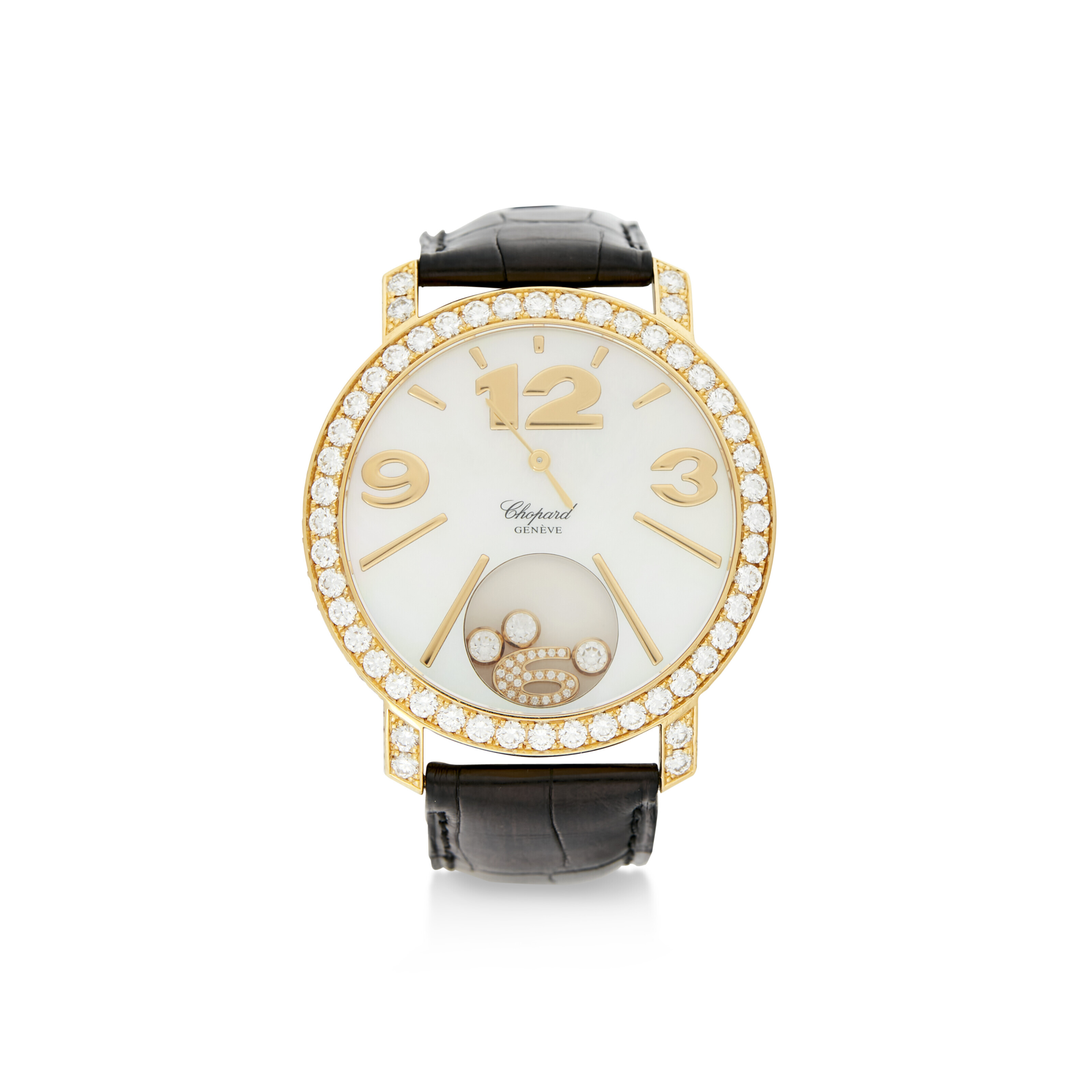 CHOPARD MONTRE DE DAME 'HAPPY DIAMONDS' NACRE ET DIAMANTS, | Christie’s