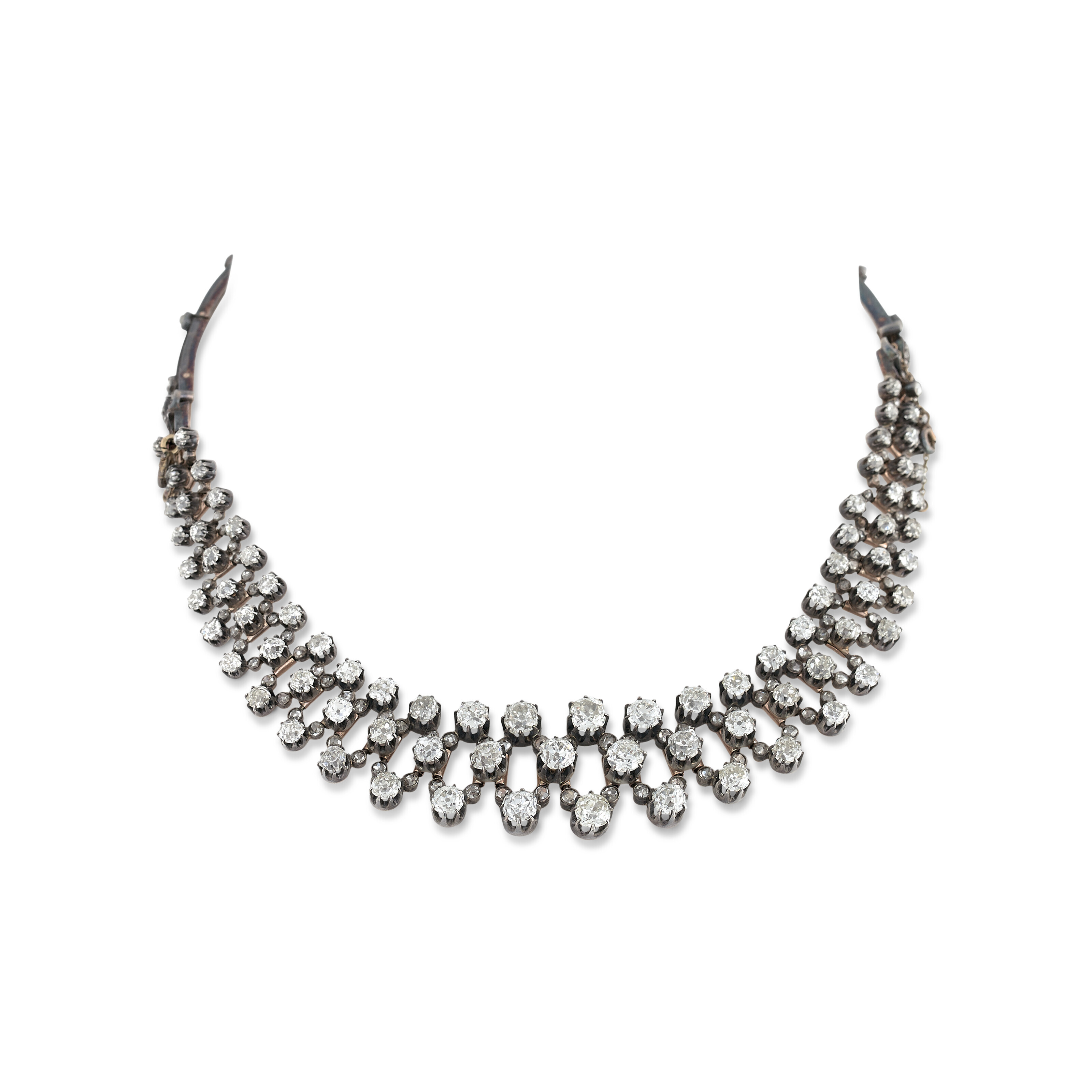 FRÉDÉRIC BOUCHERON FIN DU XIXÈME SIÈCLE COLLIER TRANSFORMABLE EN TIARE ...
