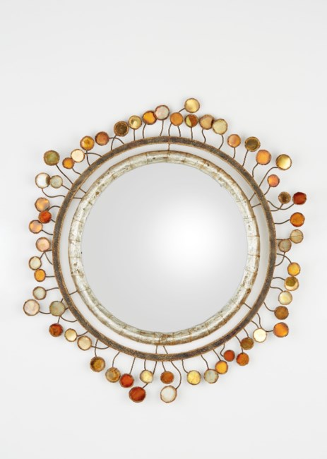 LINE VAUTRIN (1913-1997), Miroir 'Sequins', le modèle créé vers 1960 ...