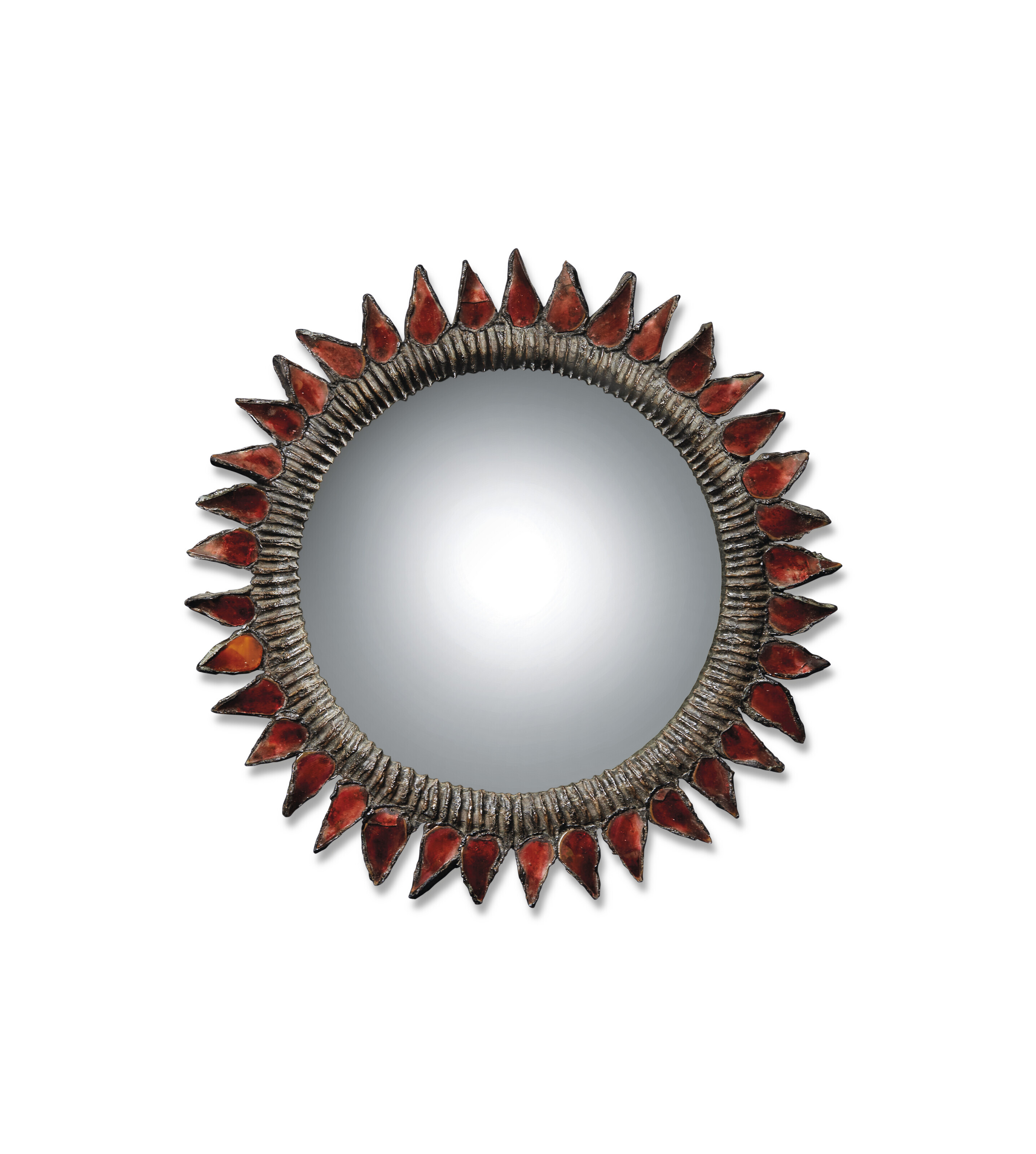LINE VAUTRIN (1913-1997), Miroir 'Soleil à pointes N. 3', le modèle ...