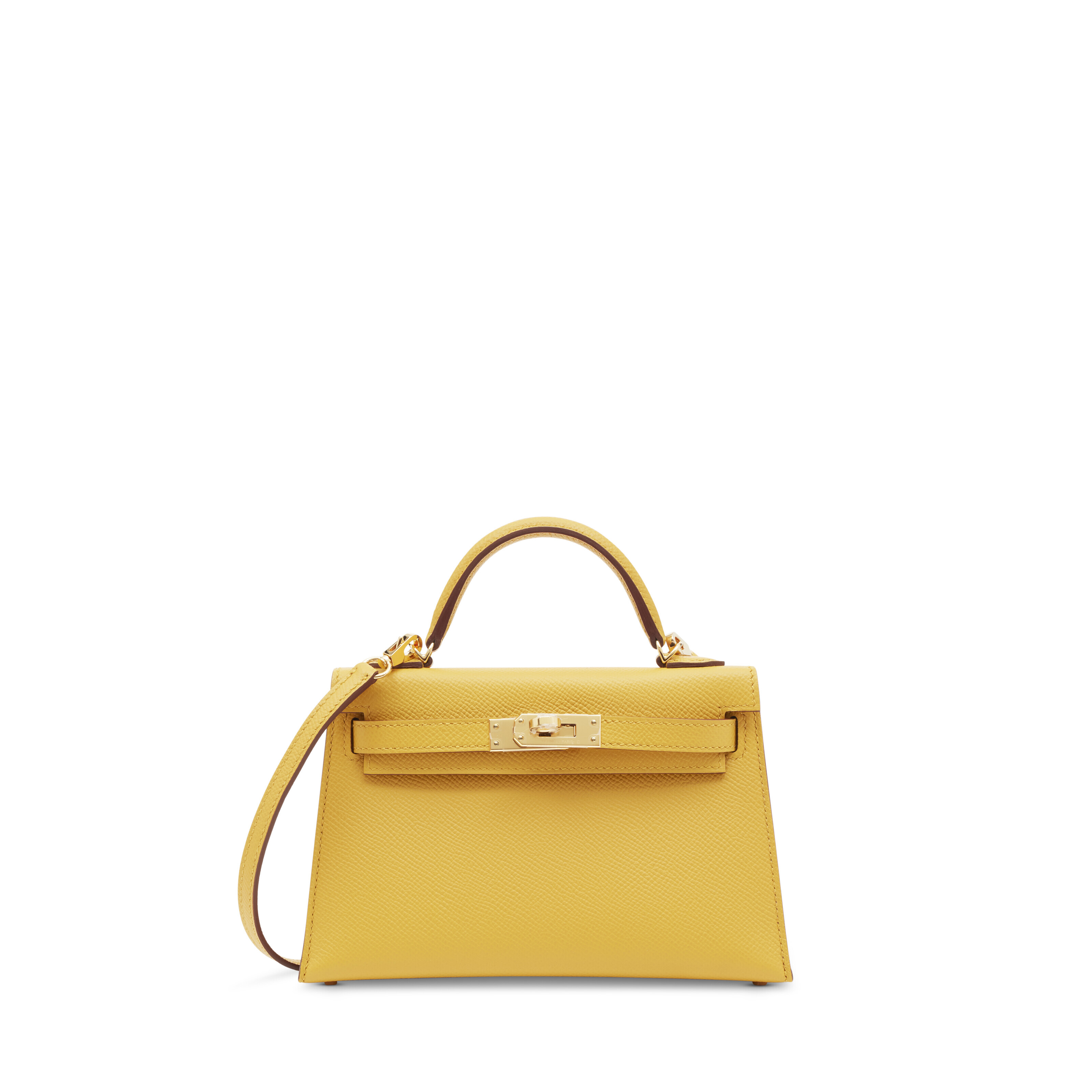 AN AMBRE EPSOM LEATHER MINI KELLY 20 II WITH LIGHT GOLD HARDWARE ...