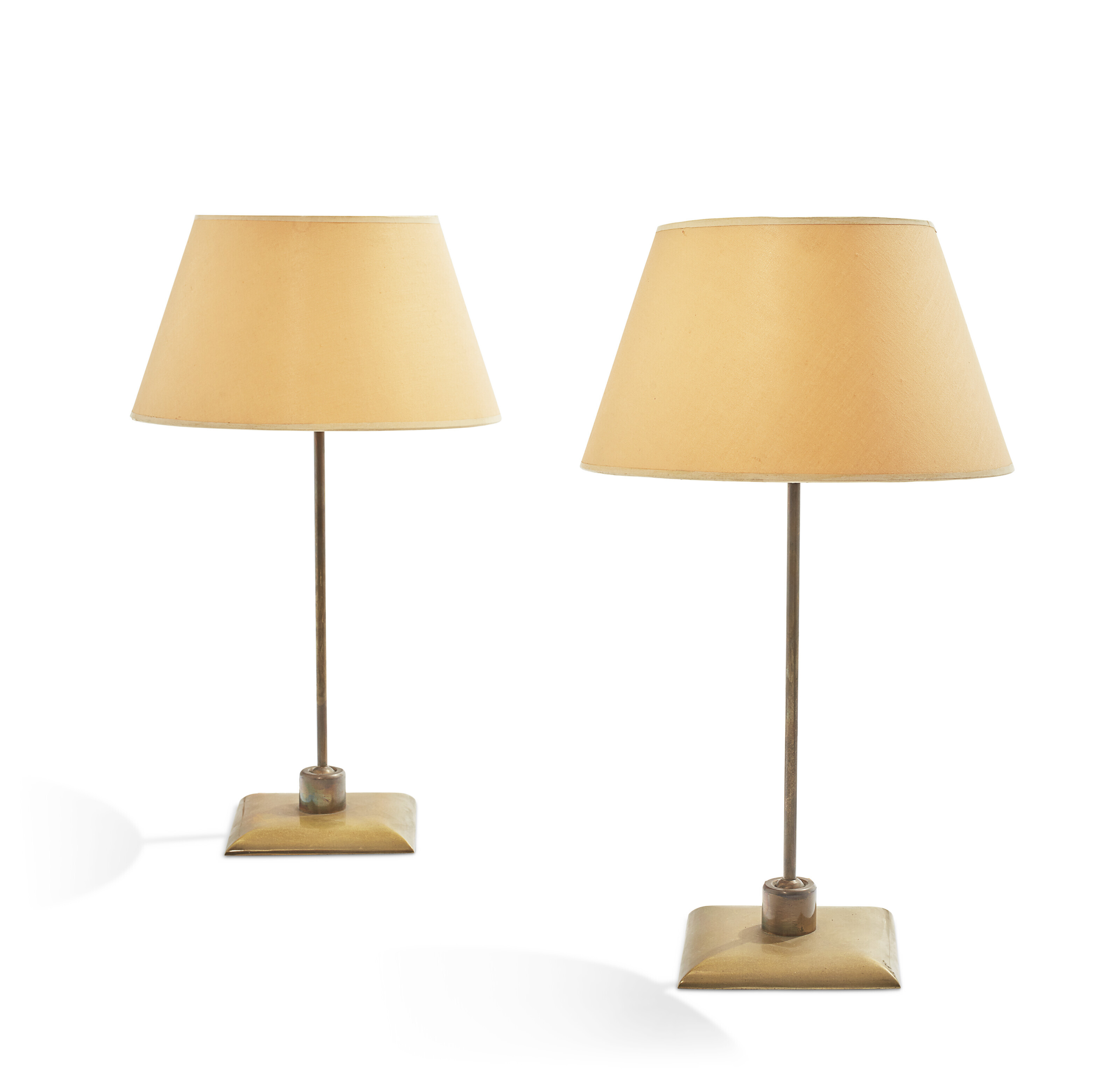 PIERRE BARBE (1900-2004), Paire de lampes de table, le modèle créé vers ...