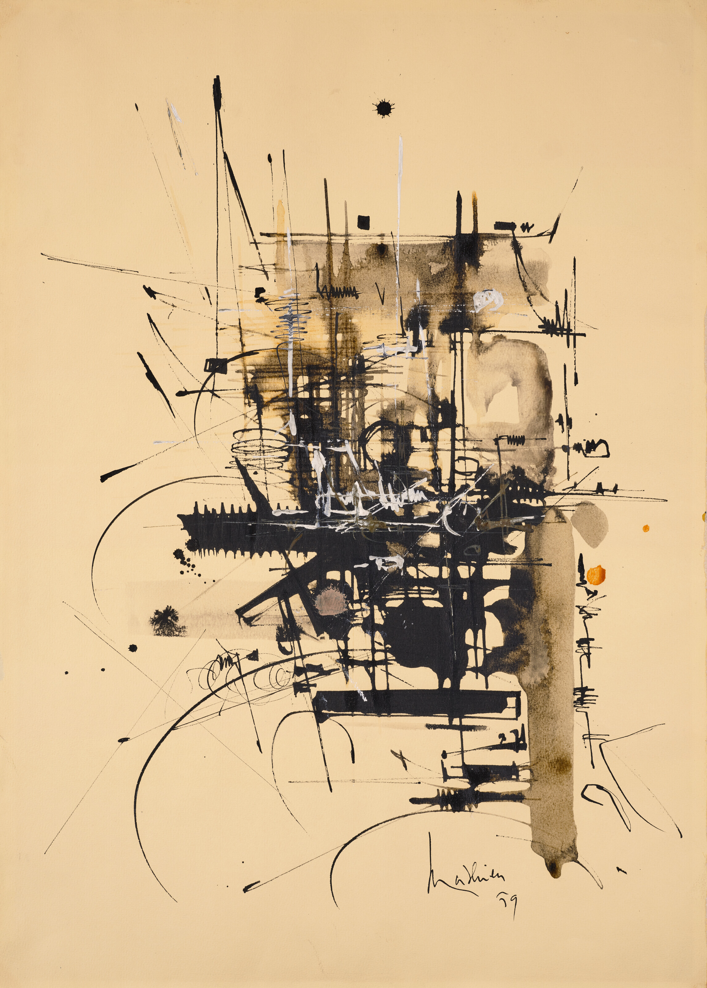 Georges Mathieu (1921-2012), Composition | Christie’s