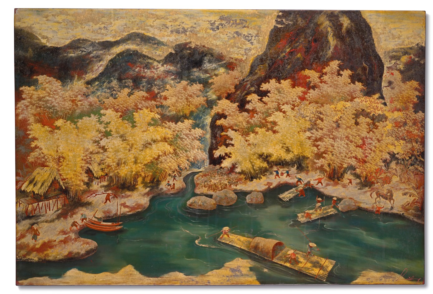 Lê Thy (1919-1961), Les rapides de cho-bo sur la rivière noire | Christie's