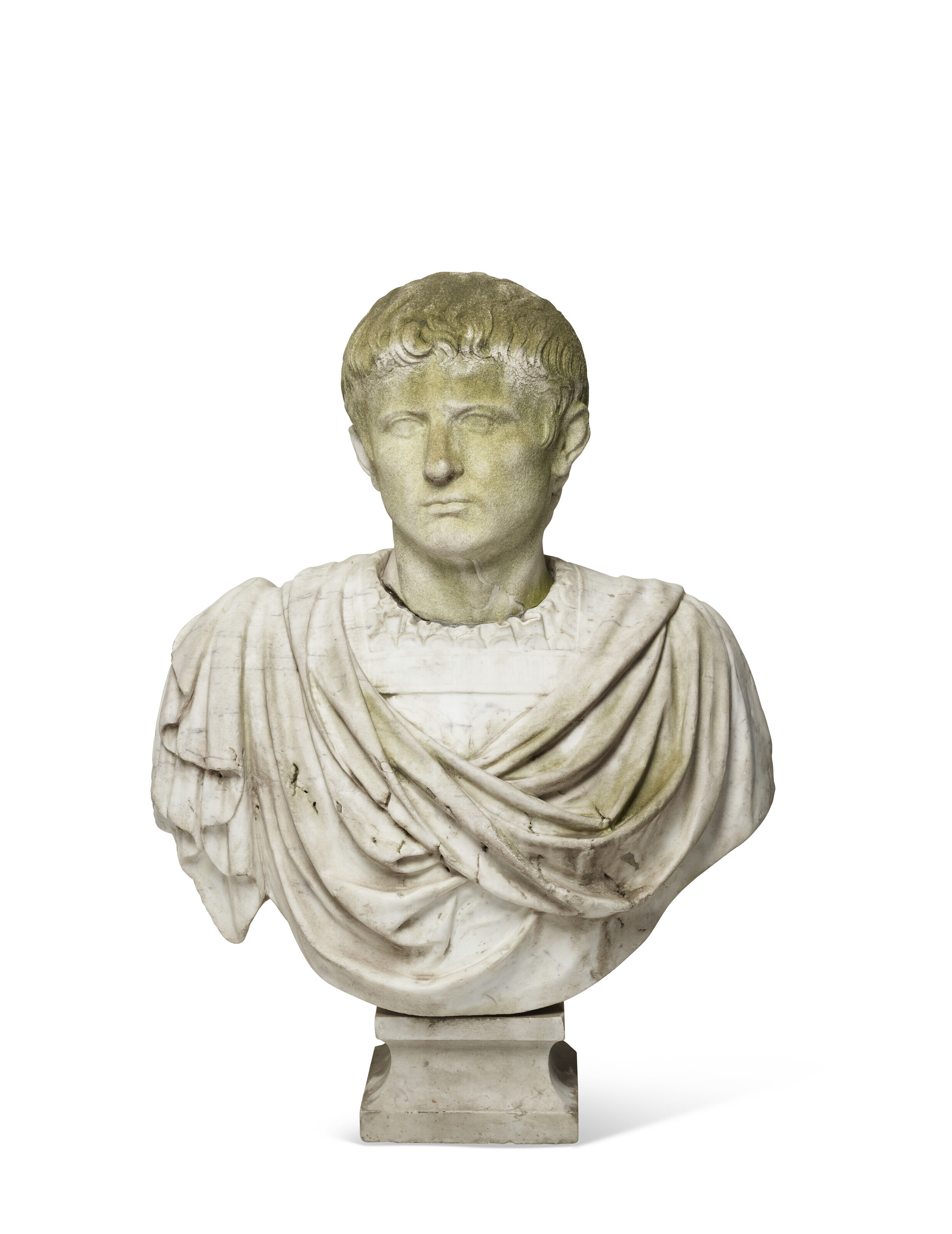 BUSTE MONUMENTAL REPRÉSENTANT L'EMPEREUR AUGUSTE, D'APRÈS L'ANTIQUE ...