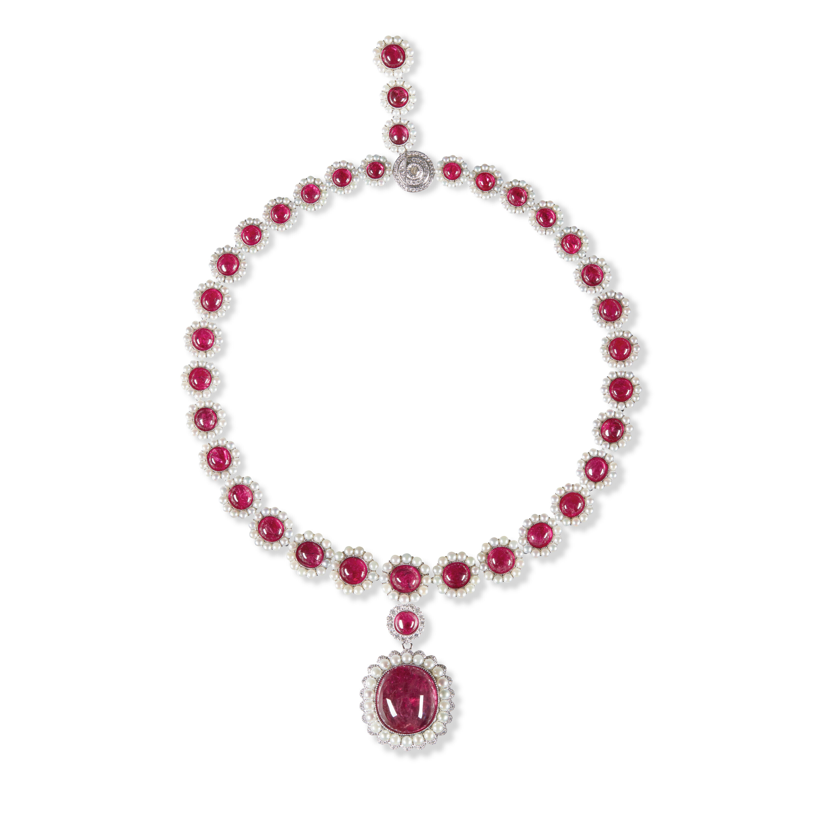 SPINEL, PEARL AND DIAMOND NECKLACE, | Christie’s