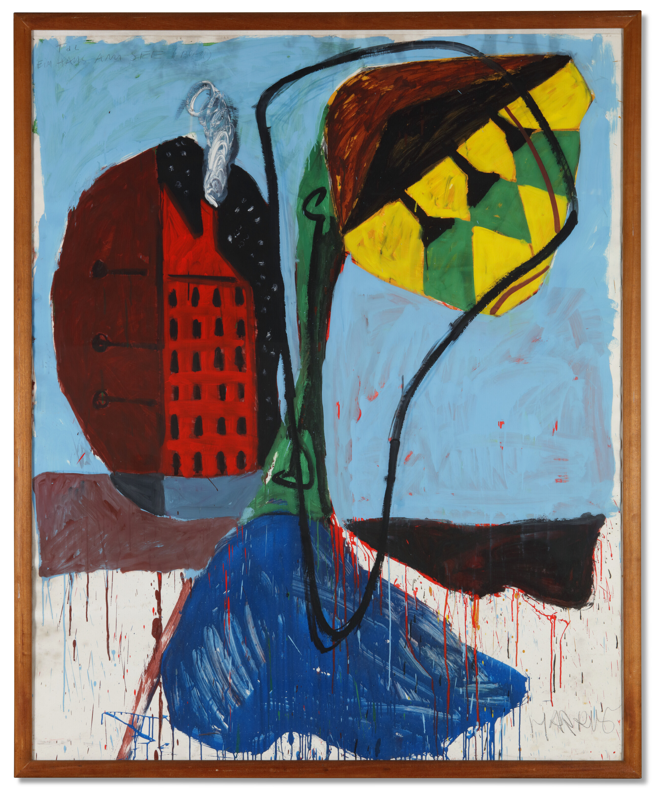 MARKUS LÜPERTZ (B. 1941), Ein Haus am See | Christie’s