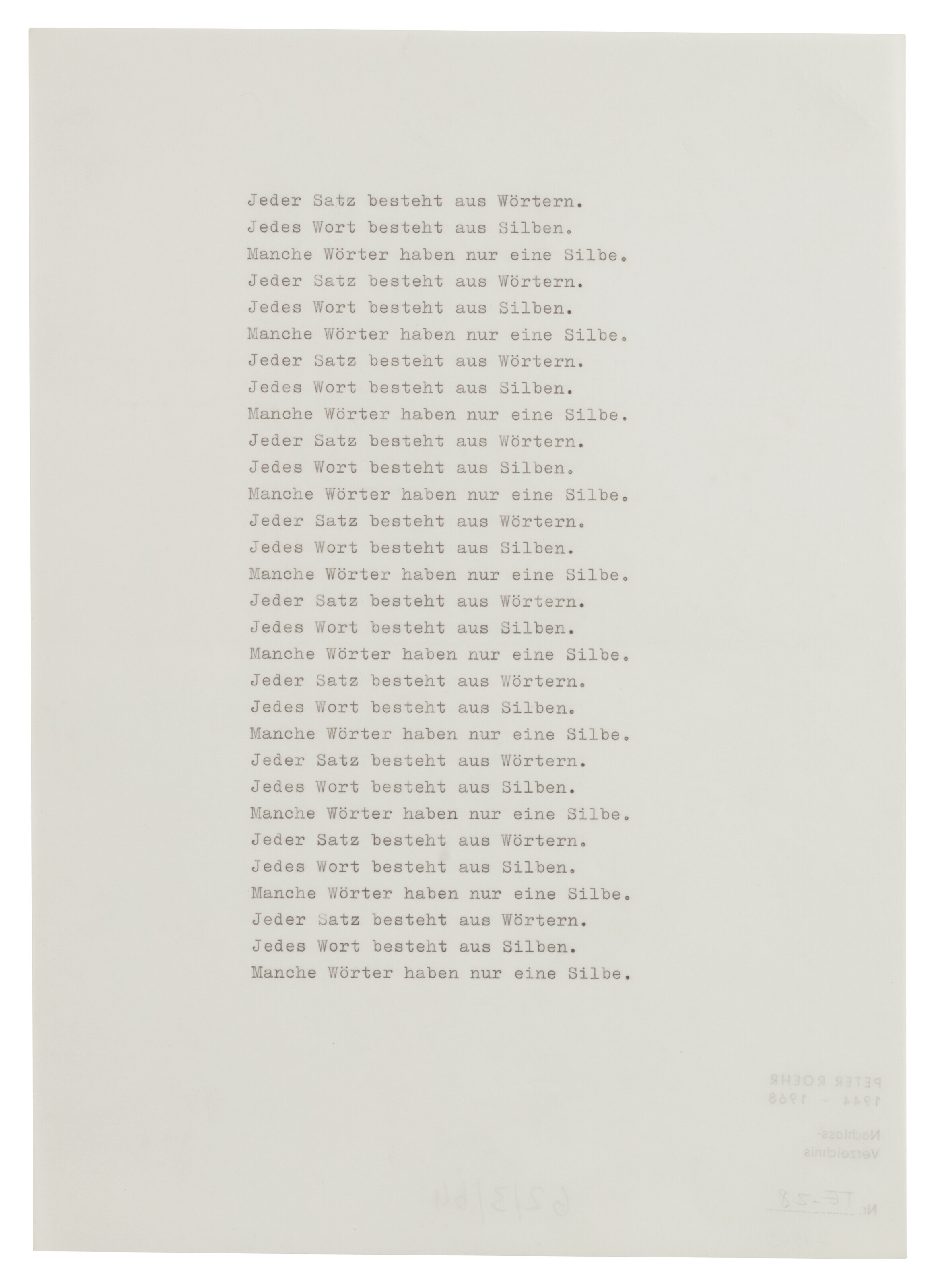 PETER ROEHR (1944-1968), Untitled (TE–28) | Christie’s