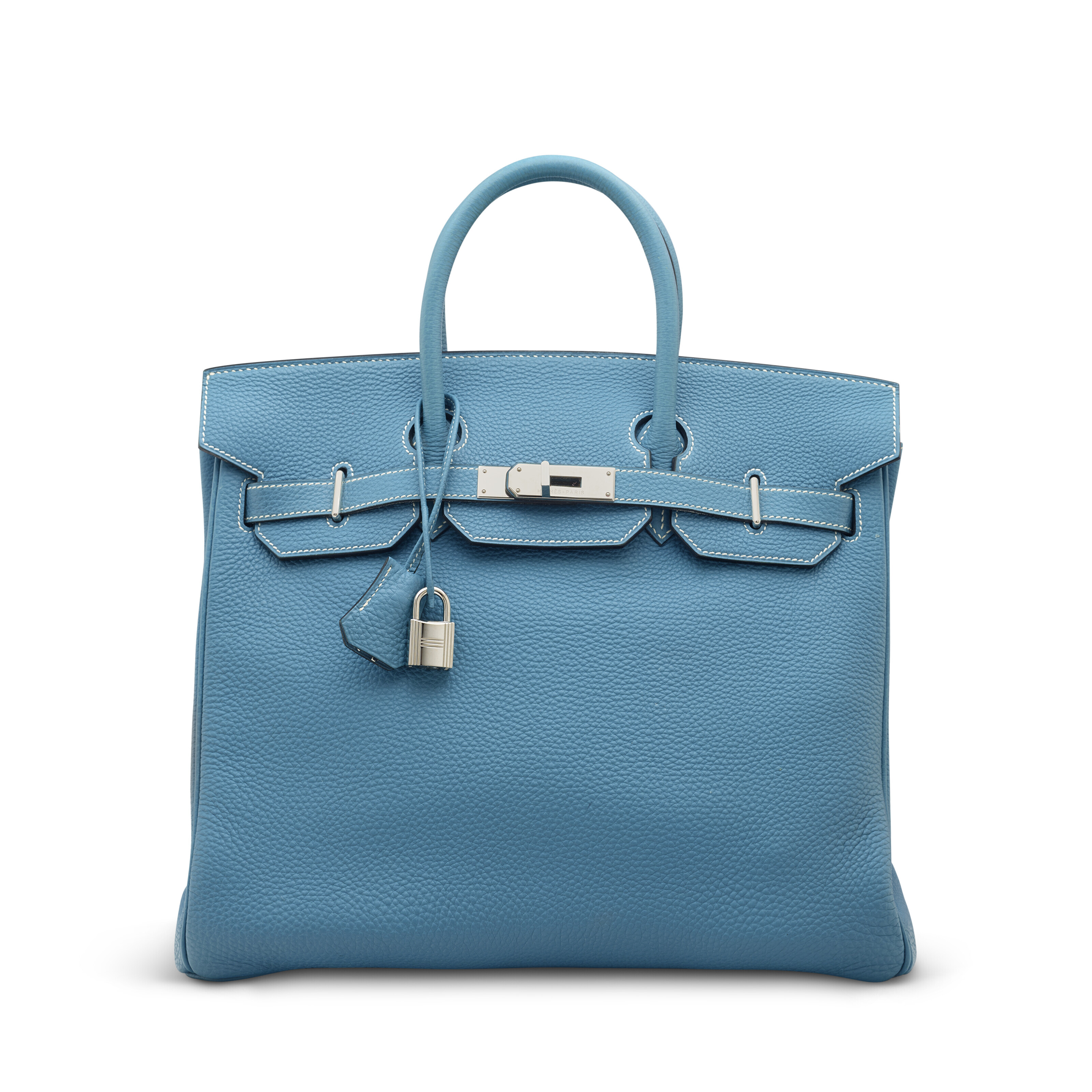 A BLEU JEAN TOGO LEATHER HAC BIRKIN 32 WITH PALLADIUM HARDWARE, HERMÈS ...
