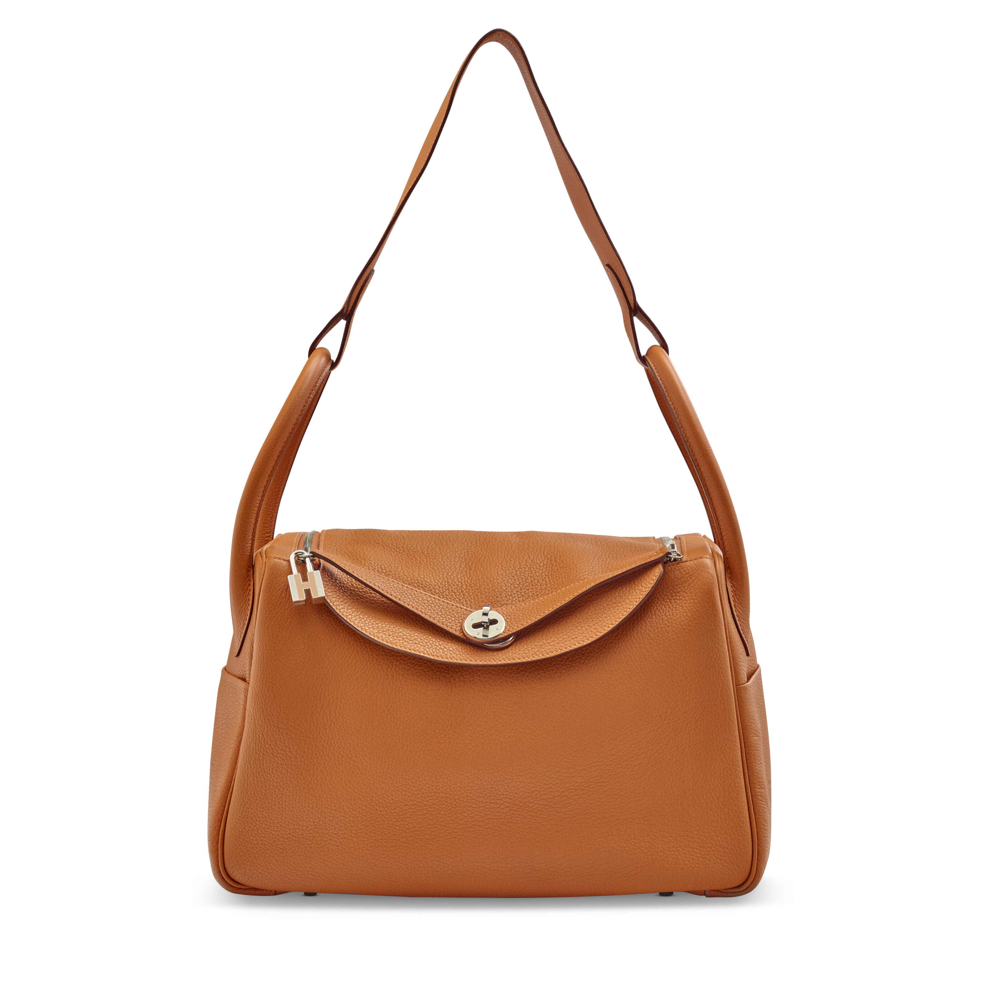 A POTIRON CLÉMENCE LEATHER LINDY 34 WITH PALLADIUM HARDWARE, HERMÈS, 2007 | Christie’s