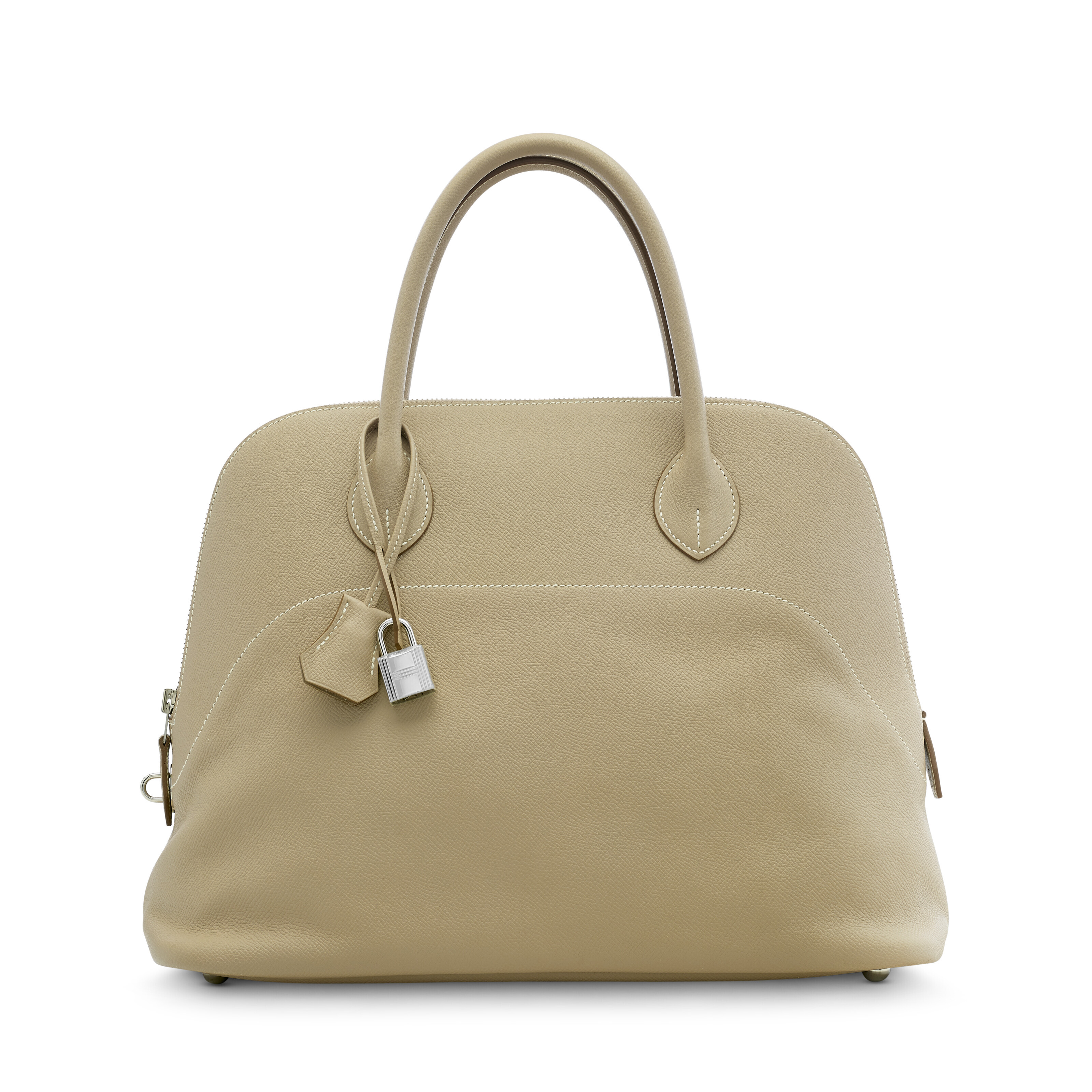 AN ARGILE EPSOM LEATHER BOLIDE RELAX 35 WITH PALLADIUM HARDWARE, HERMÈS ...