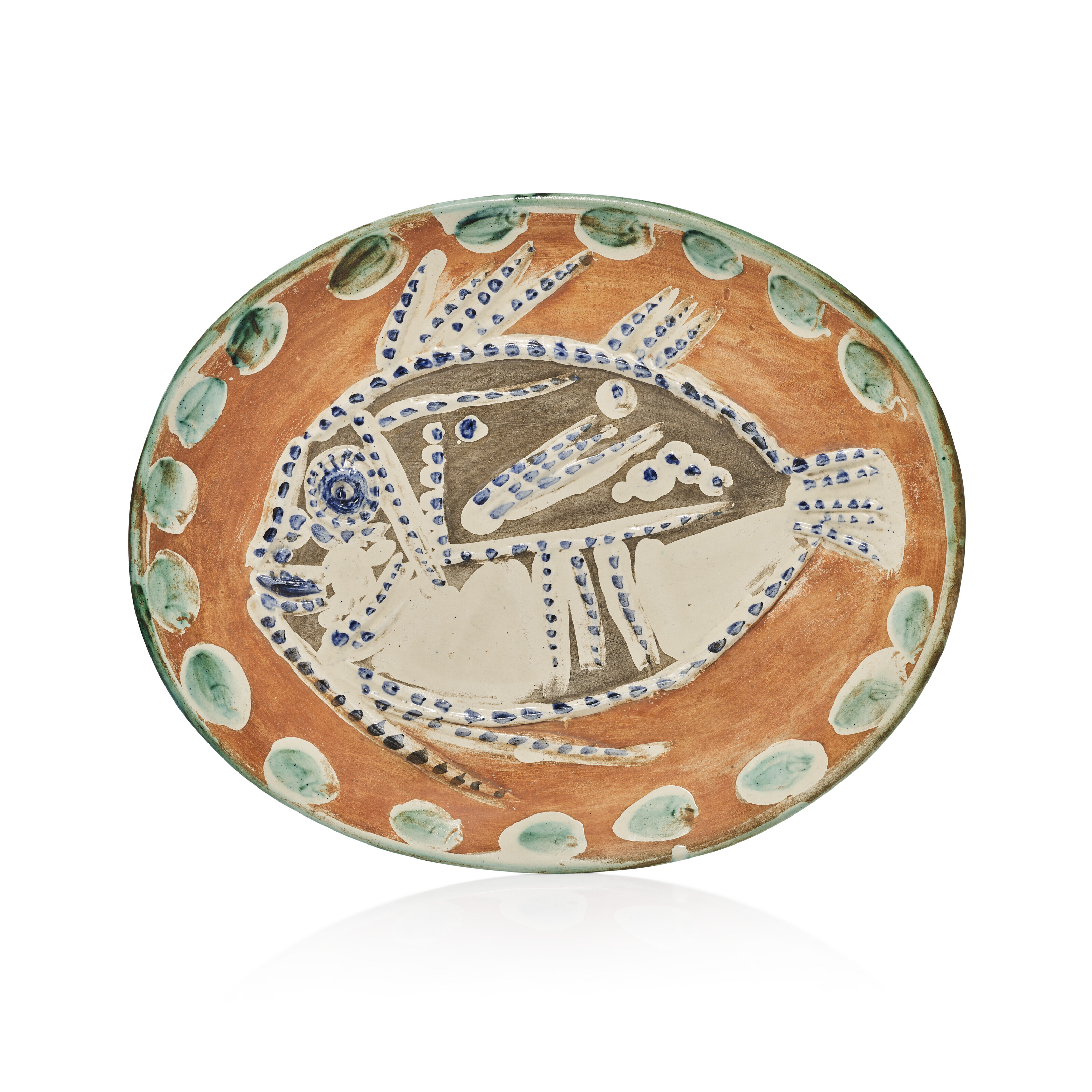 PABLO PICASSO (1881-1973), Poisson fond roux (A.R. 169) | Christie’s