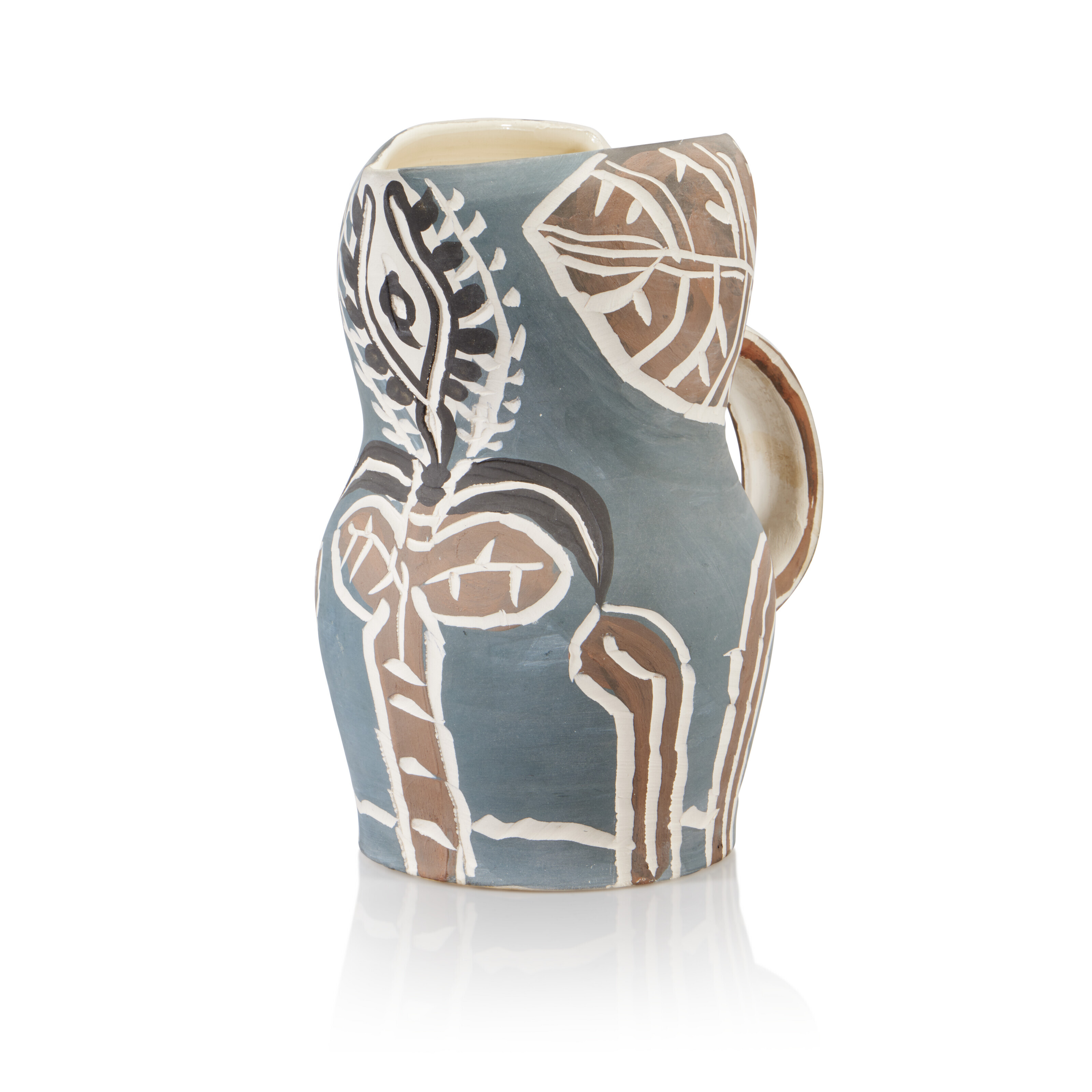 PABLO PICASSO (1881-1973), Pichet gothique aux feuilles (A.R. 178 ...