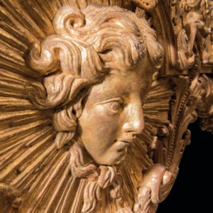 A ROYAL LOUIS XIV GILTWOOD CONSOLE TABLE