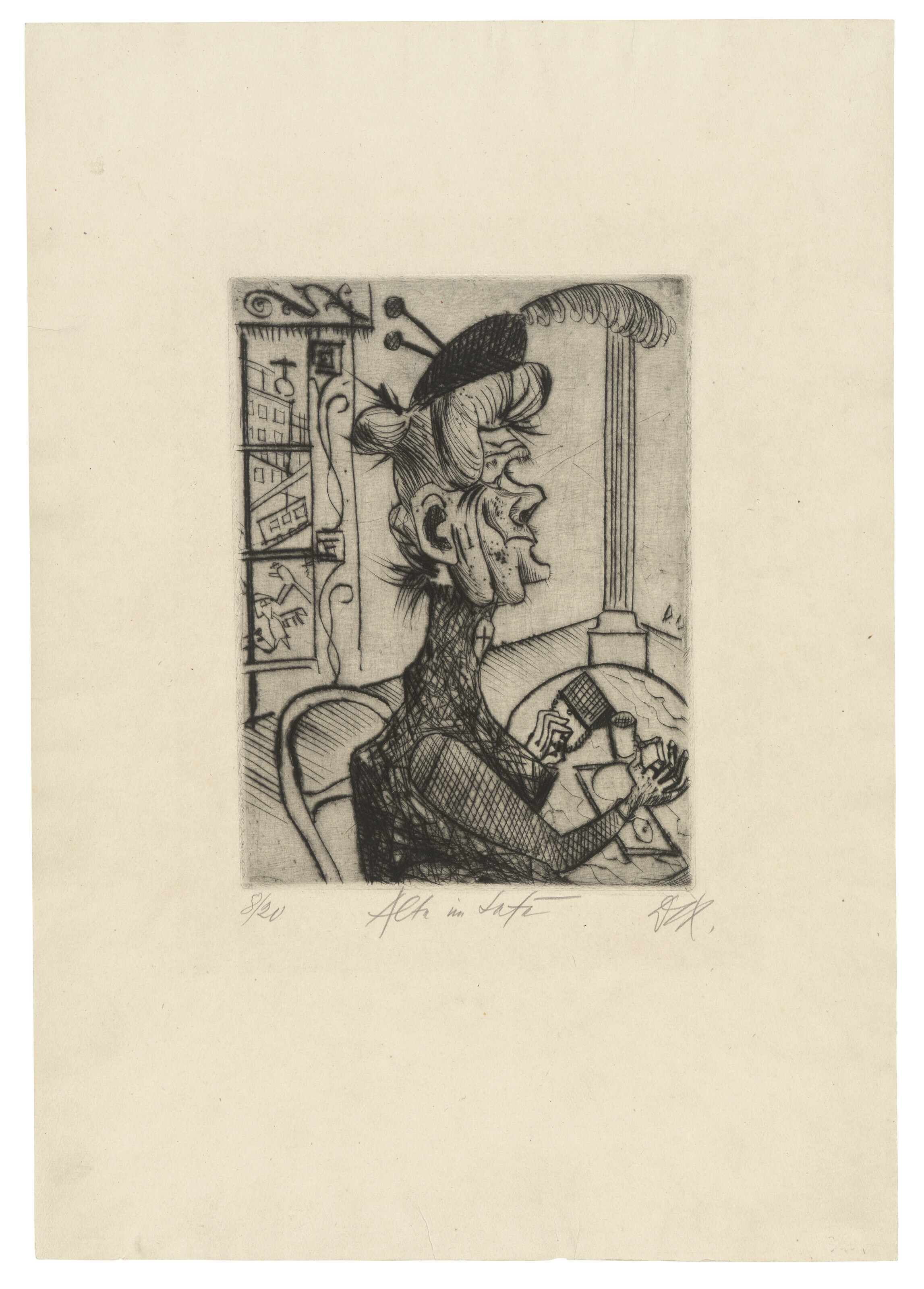 OTTO DIX (1891-1969), Alte im Café, from: Radierwerk I | Christie’s